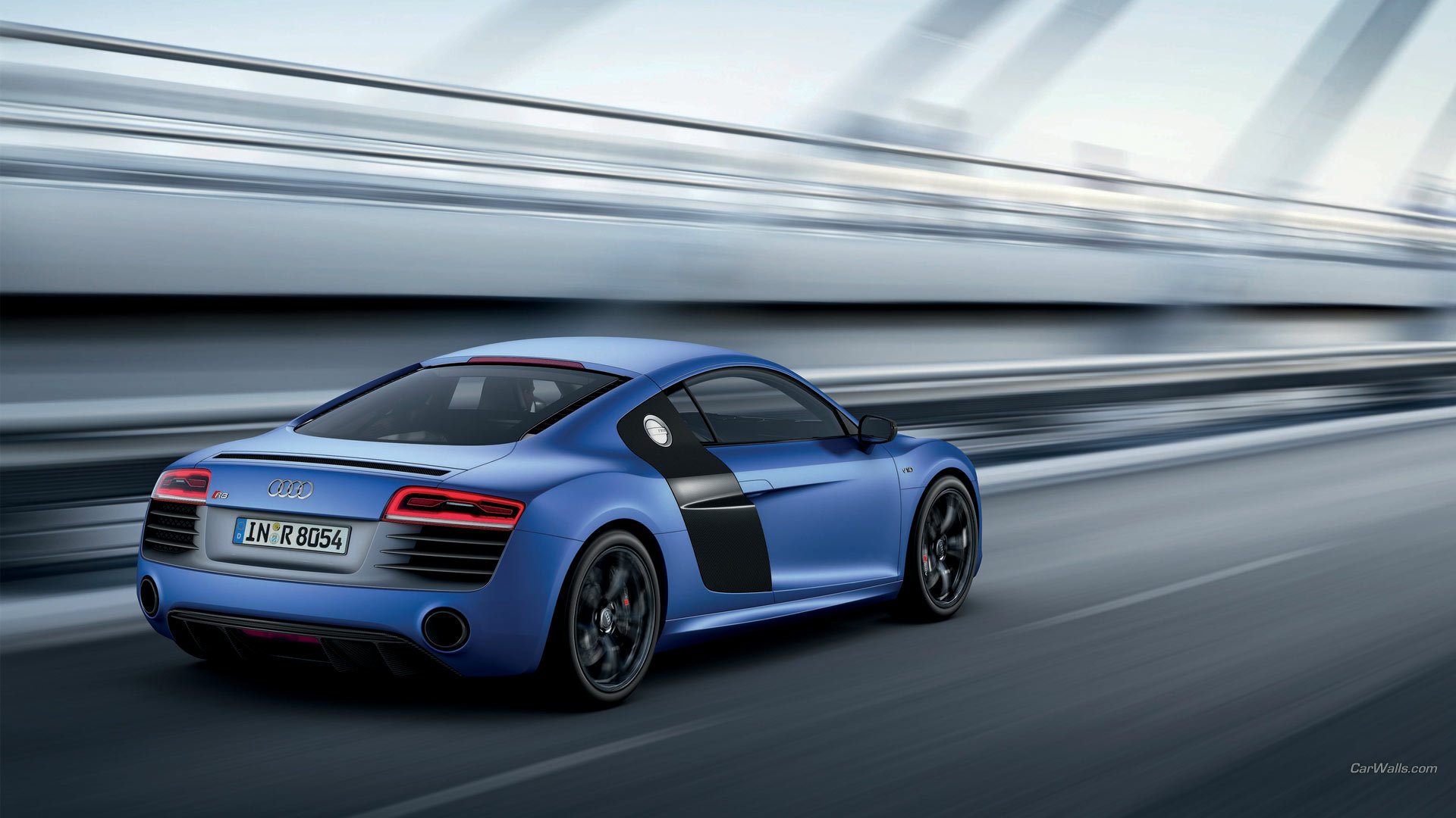 Audi R8 V10 Supercar in Motion – Stunning HD Wallpaper