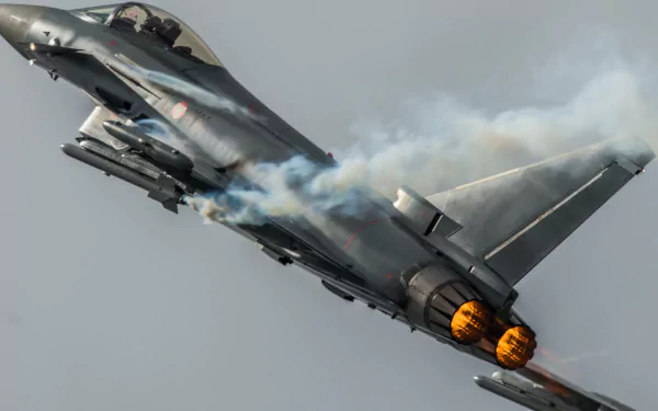 Eurofighter Typhoon in 4K Ultra HD: Military Excellence Above the Alps