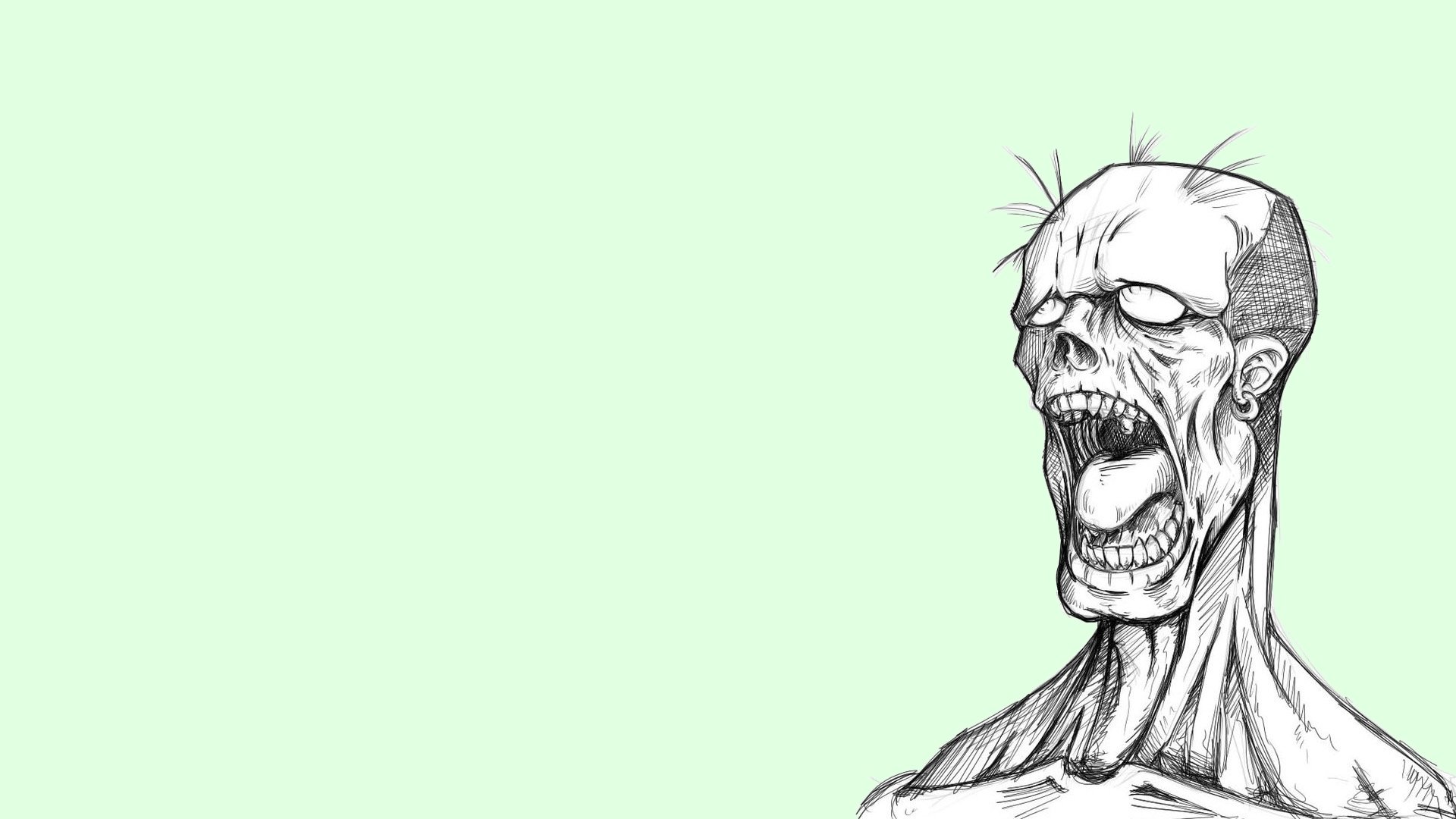 Download Dark Zombie HD Wallpaper