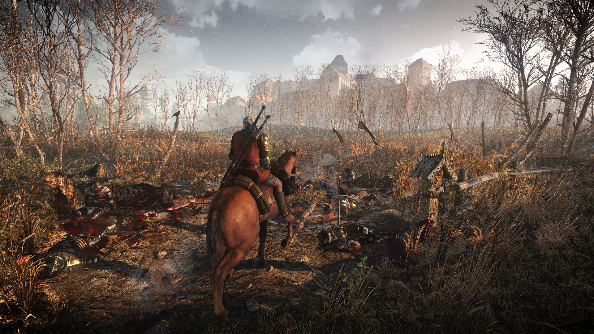 The Witcher 3 HD Wallpaper: Epic Wild Hunt Adventure Scene