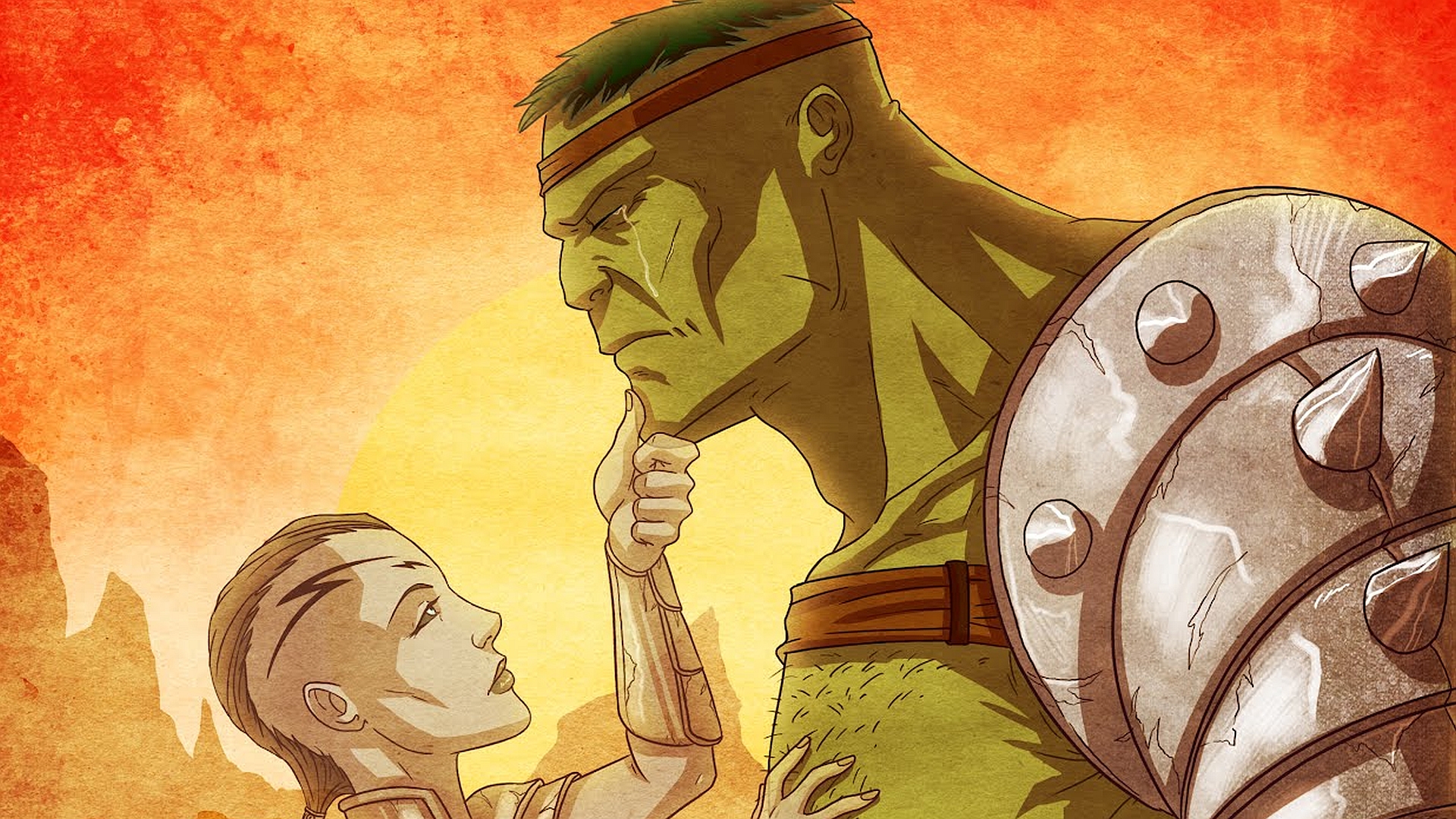 Epic Hulk Comic HD Wallpaper: Strength Meets Story