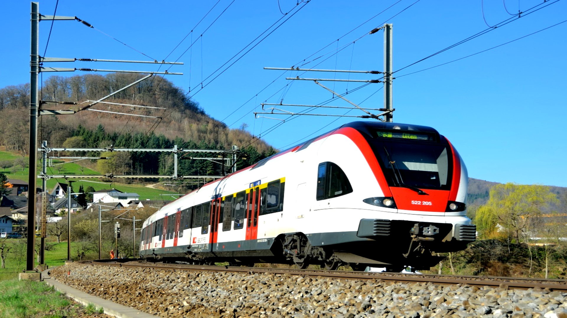 Sleek Modern Train HD Wallpaper – High-Speed Journey Through Scenic ...
