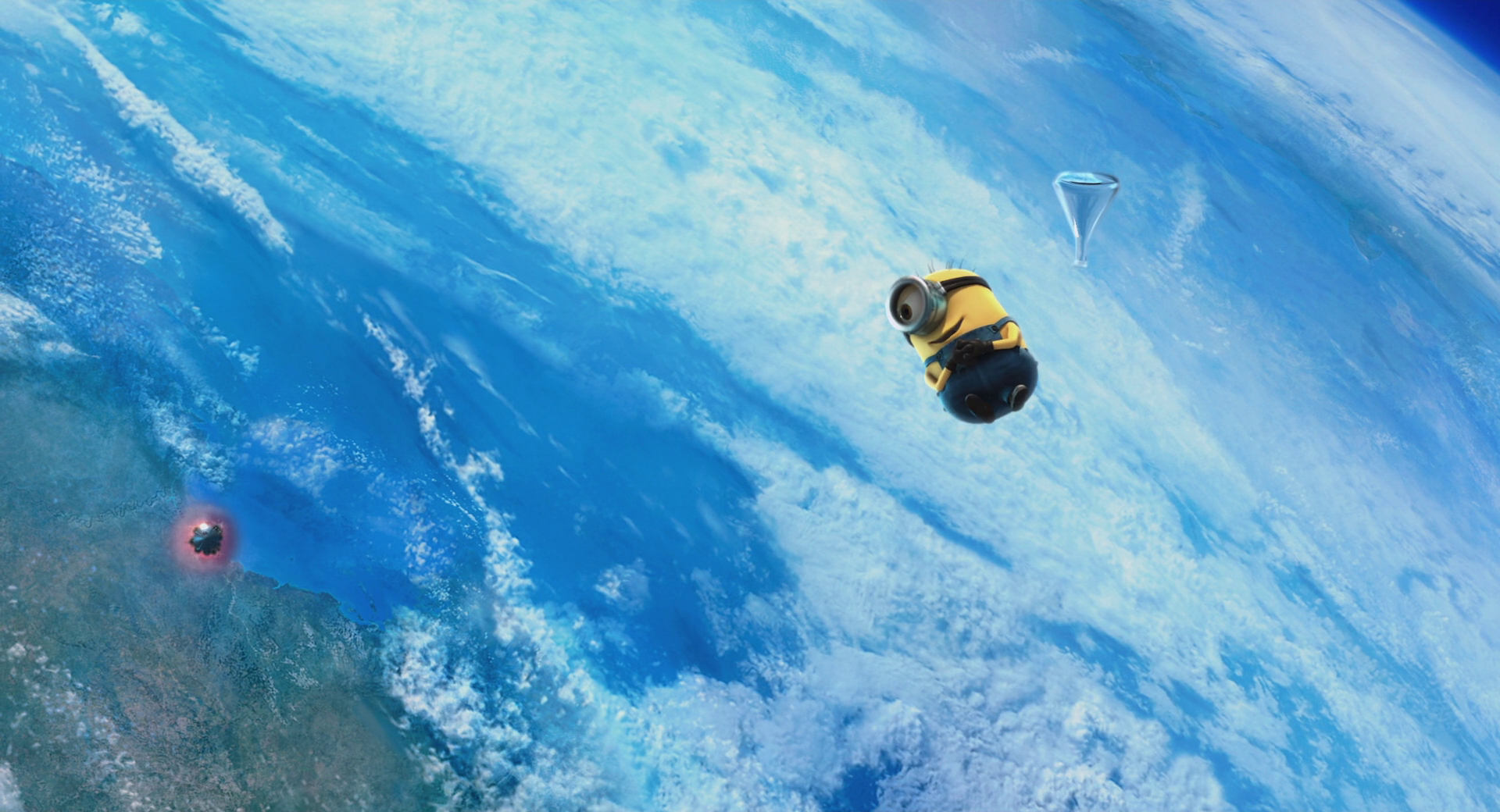 Despicable Me HD Wallpaper: Minion's Space Adventure in Stunning Detail