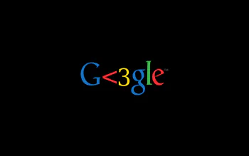 Black Google Logo Wallpaper