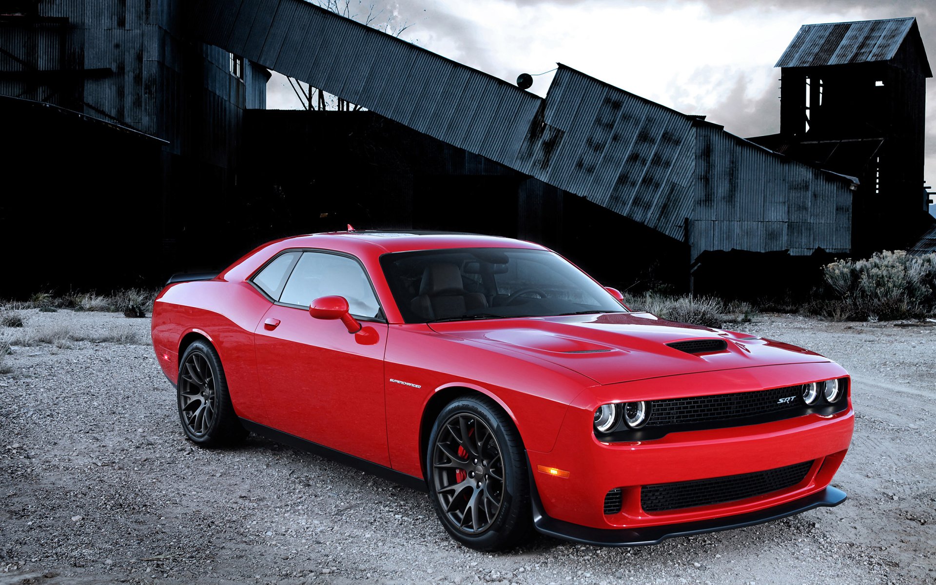 HD Wallpaper: Dodge Challenger SRT Hellcat Muscle Car