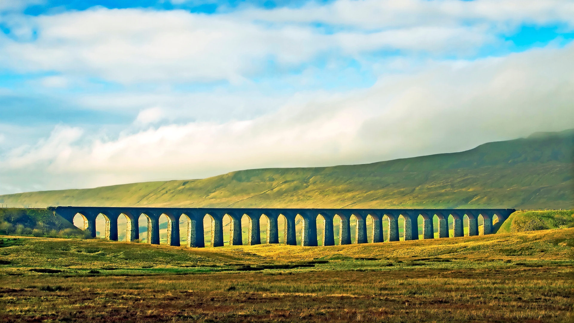 Download Man Made Ribblehead Viaduct HD Wallpaper