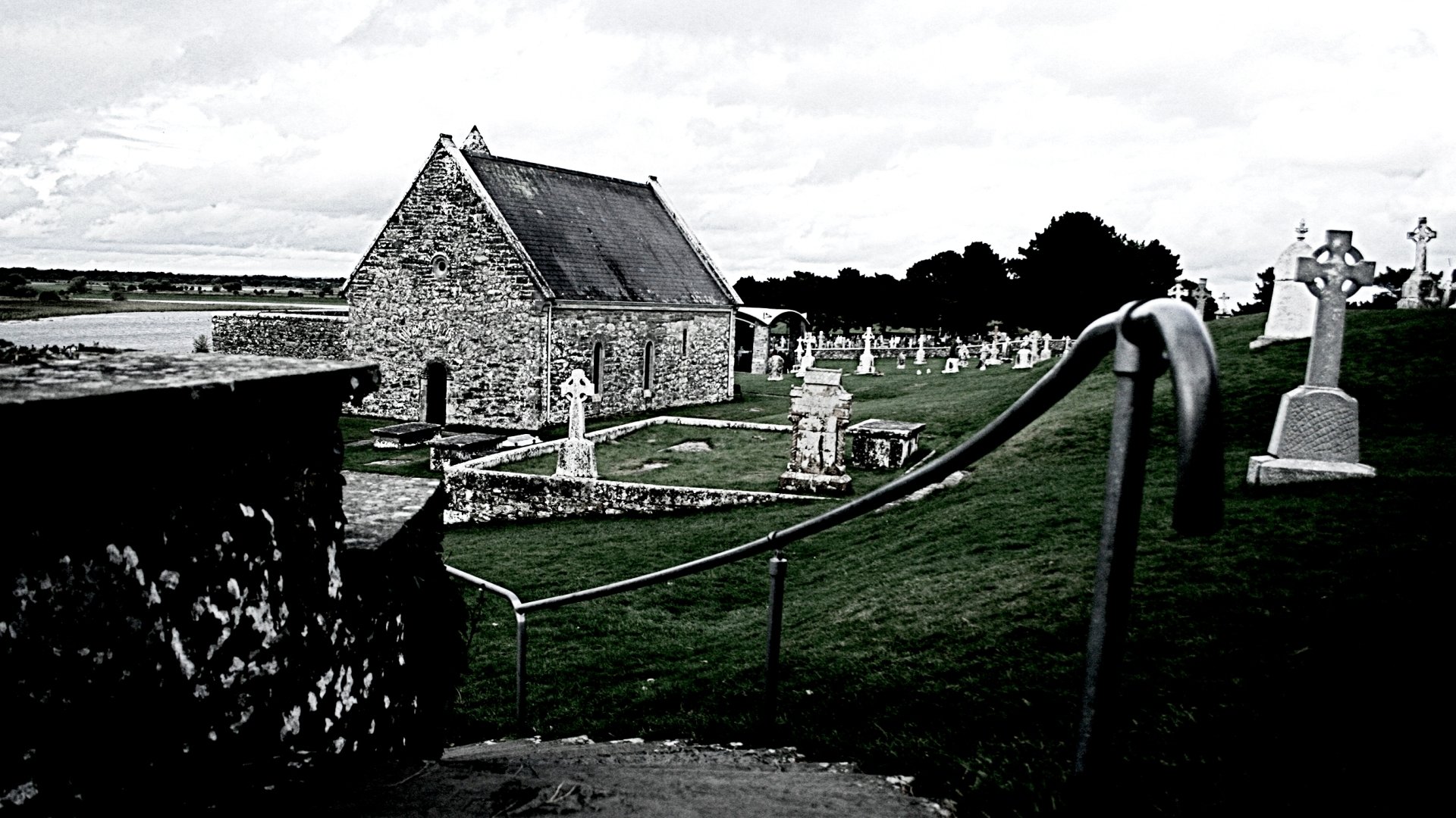 Download Architecture Cemetery Monastery Cross Ireland Clonmacnoise ...