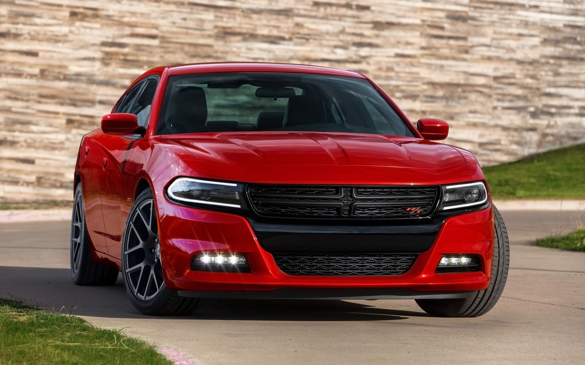 Sleek Red Dodge Charger HD Wallpaper - Powerful Performance on Display ...
