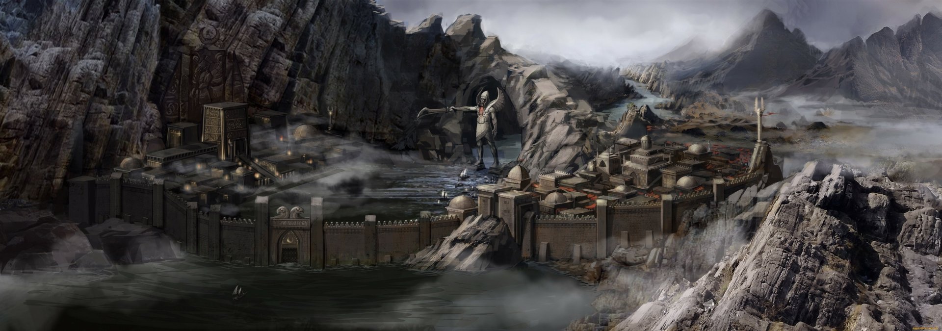 Mistbound Citadel — 2K Quad HD Fantasy Landscape by Carolyn Laplante ...