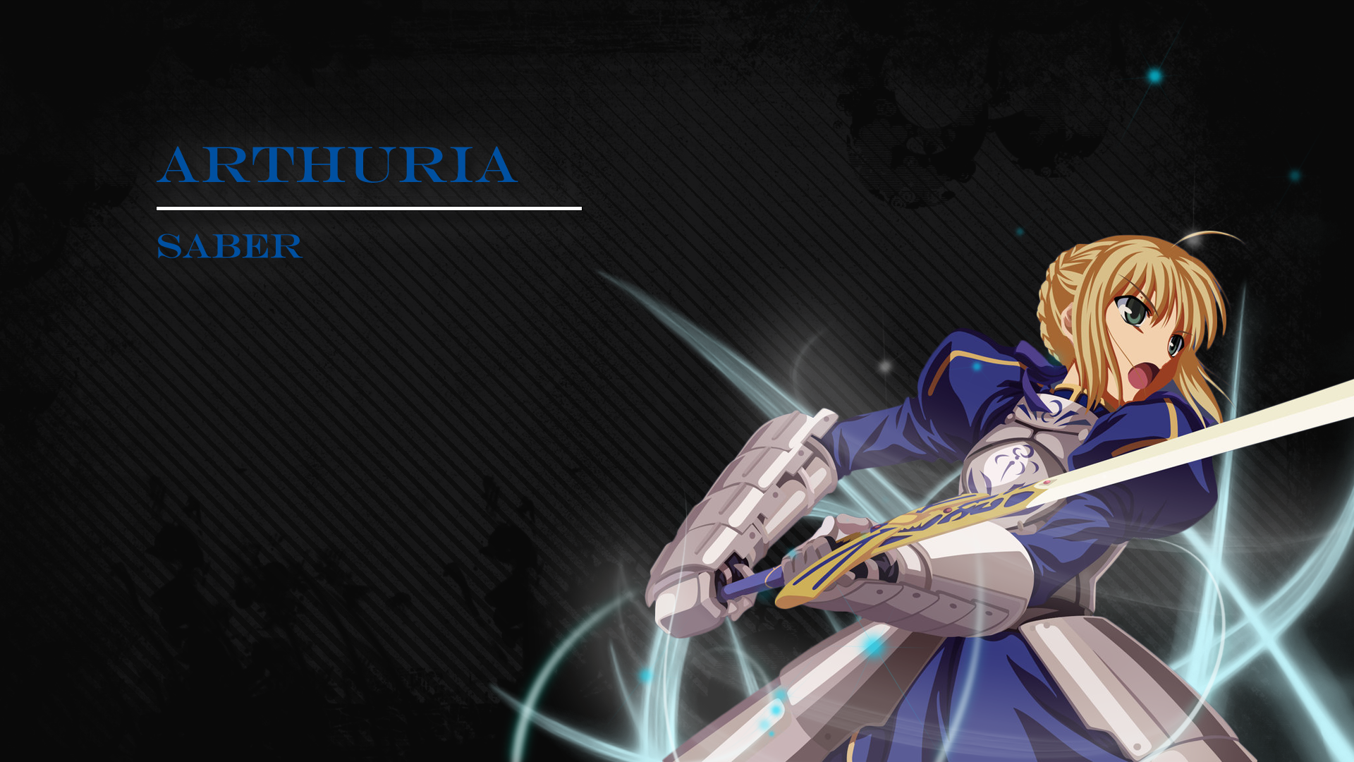 Fate/Stay Night HD Wallpaper: Arturia Saber in Action