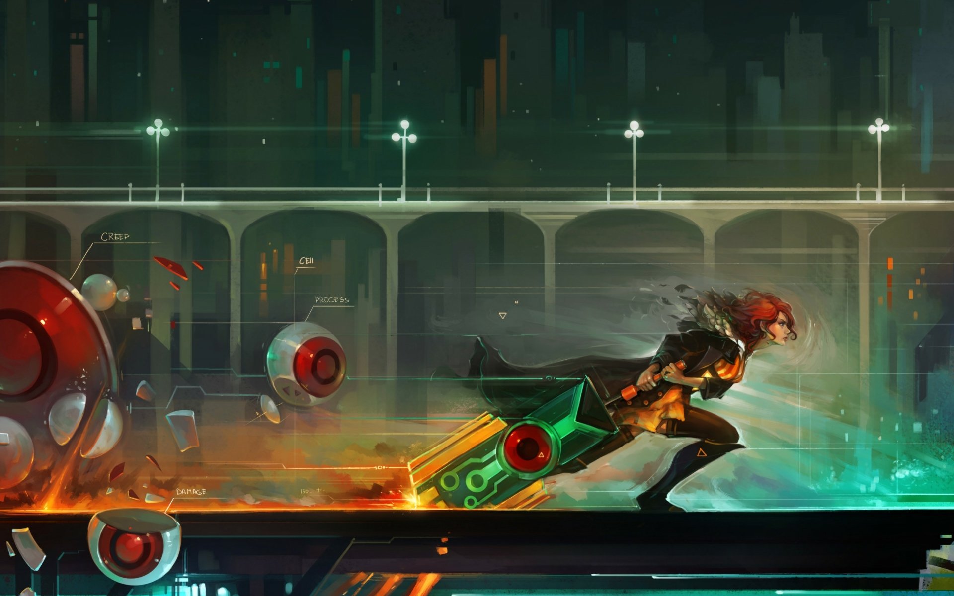 Transistor: Red HD Wallpaper Adventure