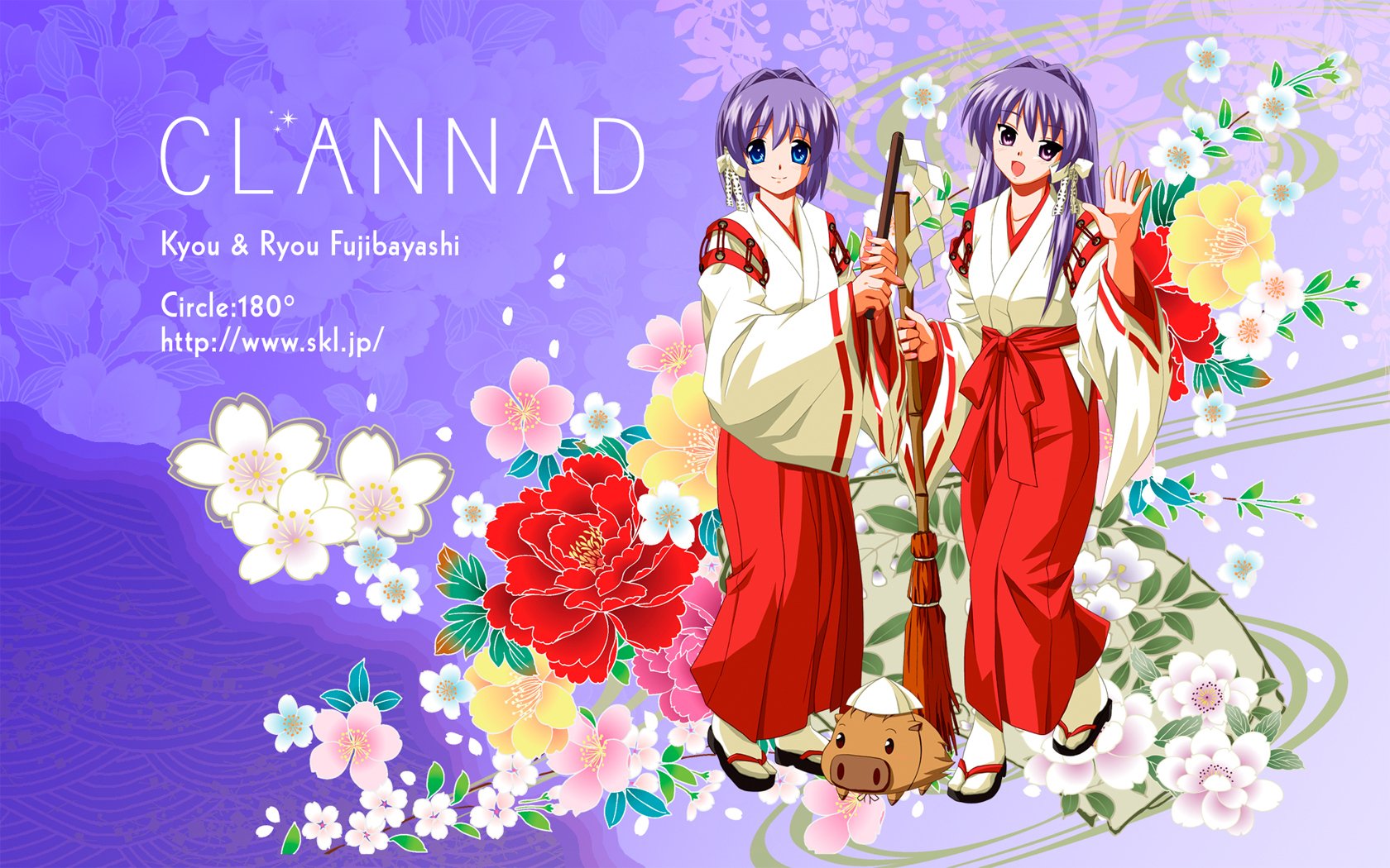 Download Ryou Fujibayashi Kyou Fujibayashi Anime Clannad Wallpaper ...