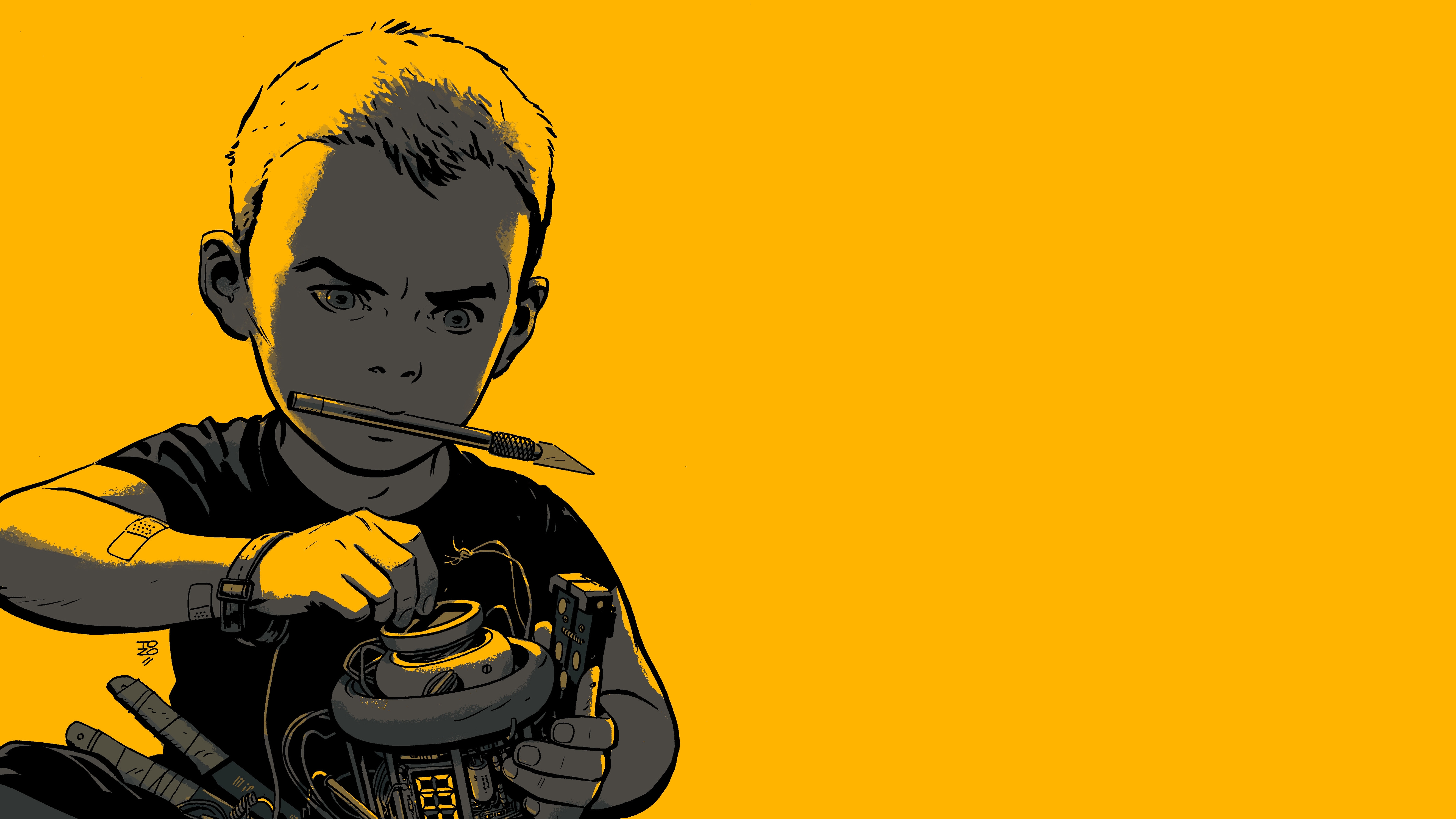 Download Comic Protocol: Orphans 4k Ultra HD Wallpaper