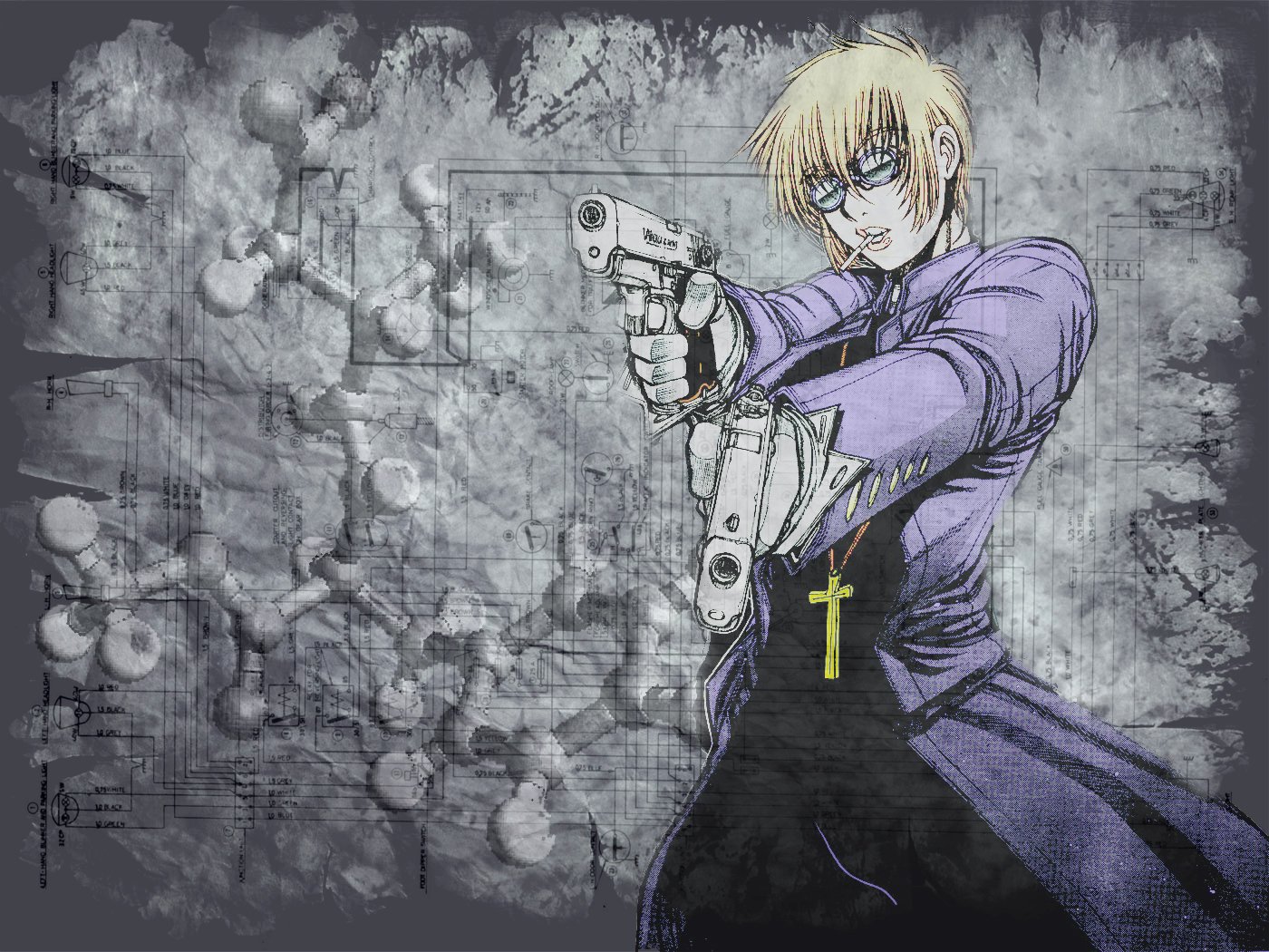Download Anime Hellsing Wallpaper | 1400x1050 | Wallpaper Abyss