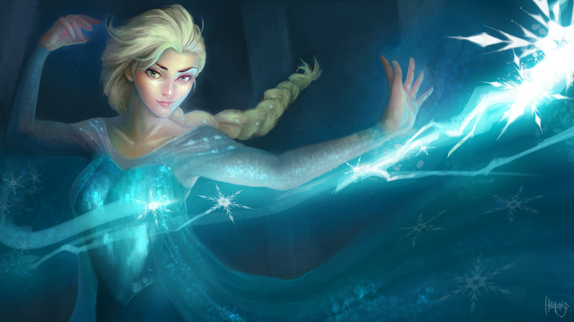 Elsa's Enchantment: HD Wallpaper from Frozen