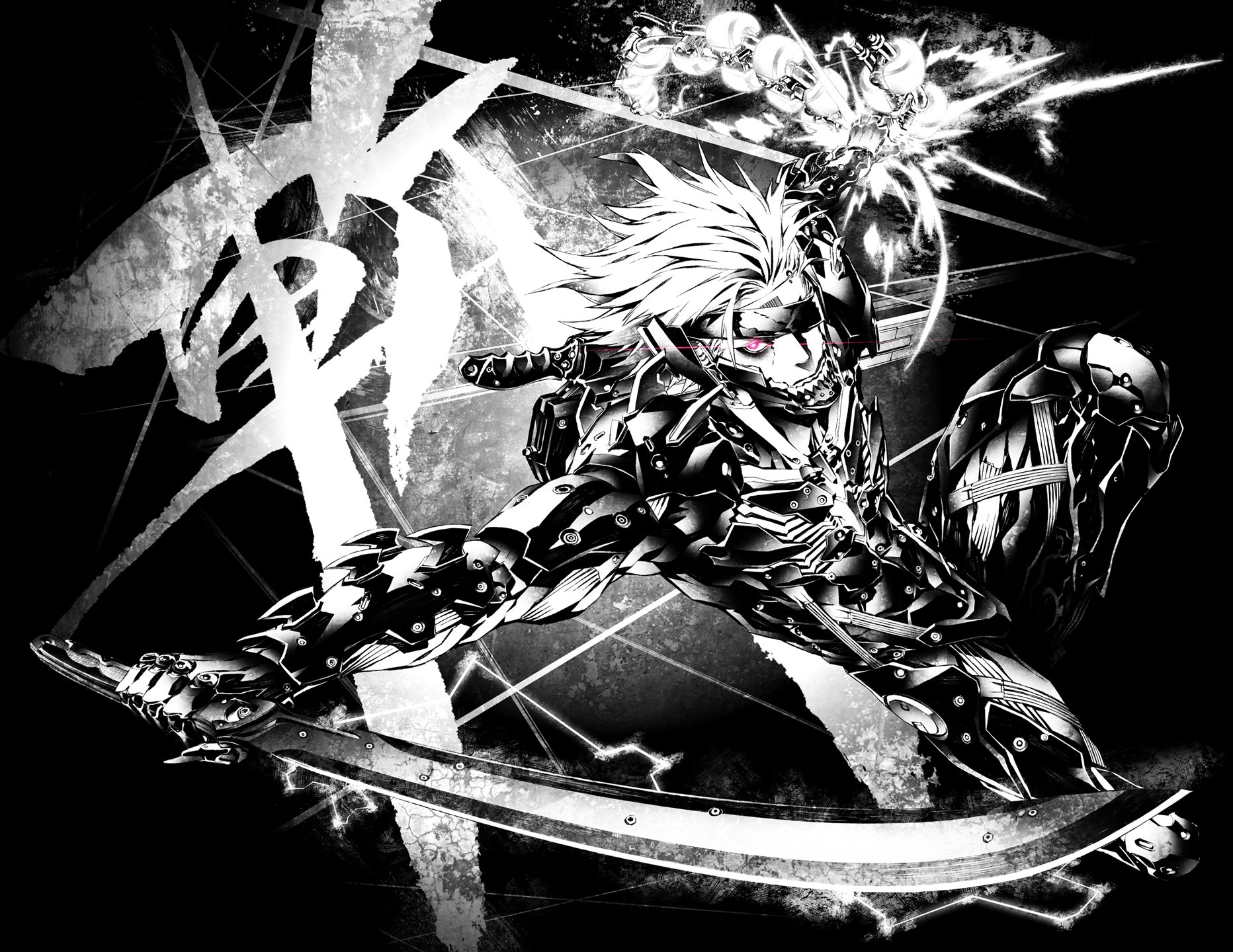 Raiden Unleashed: Metal Gear Rising HD Wallpaper Masterpiece by Miwa