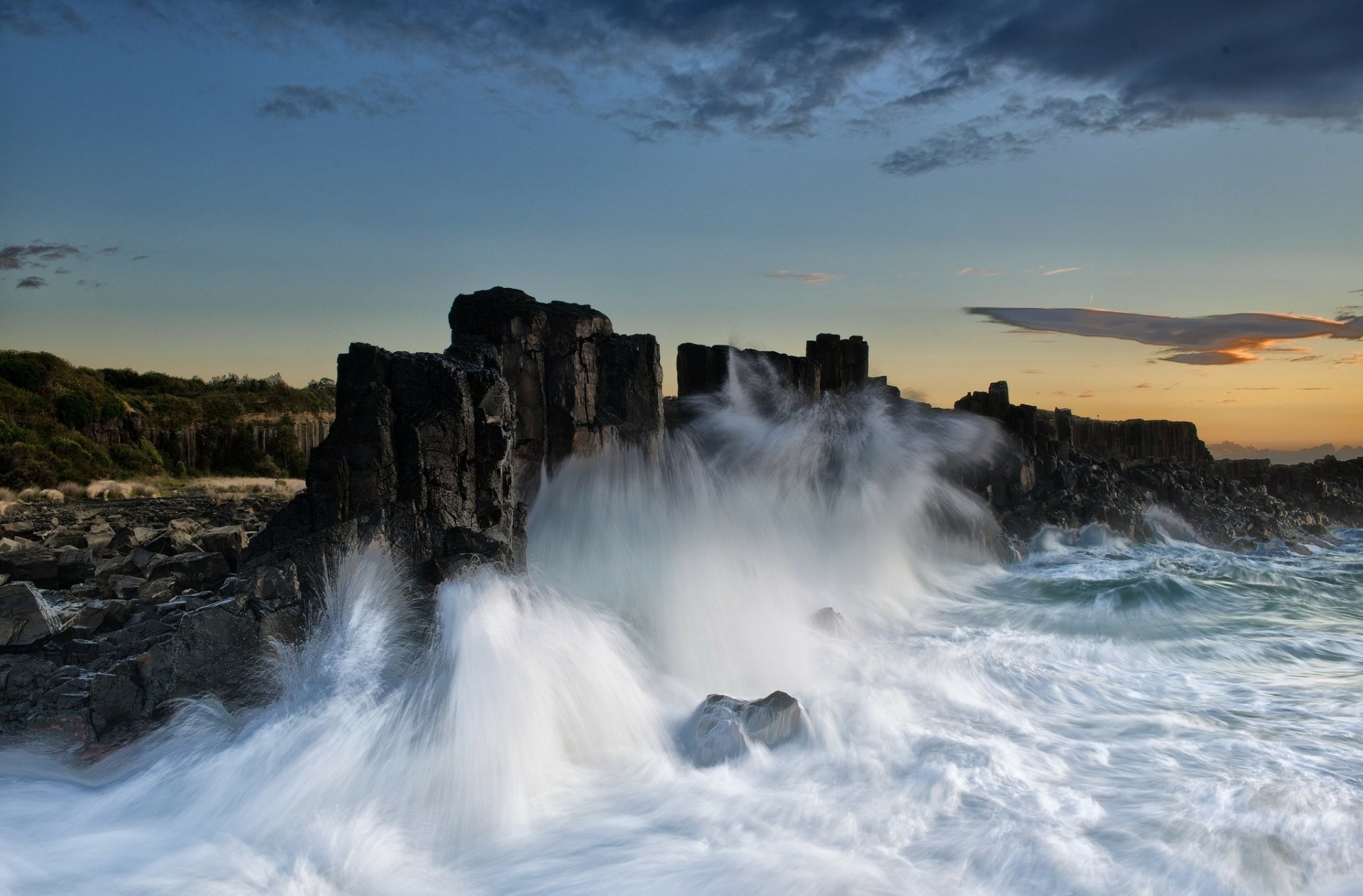 Download Collision Ebb Tide Nature Wave HD Wallpaper