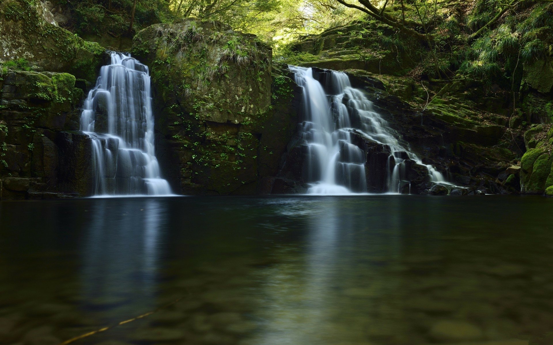 Download Nature Waterfall HD Wallpaper | 1920x1200 | Wallpaper Abyss