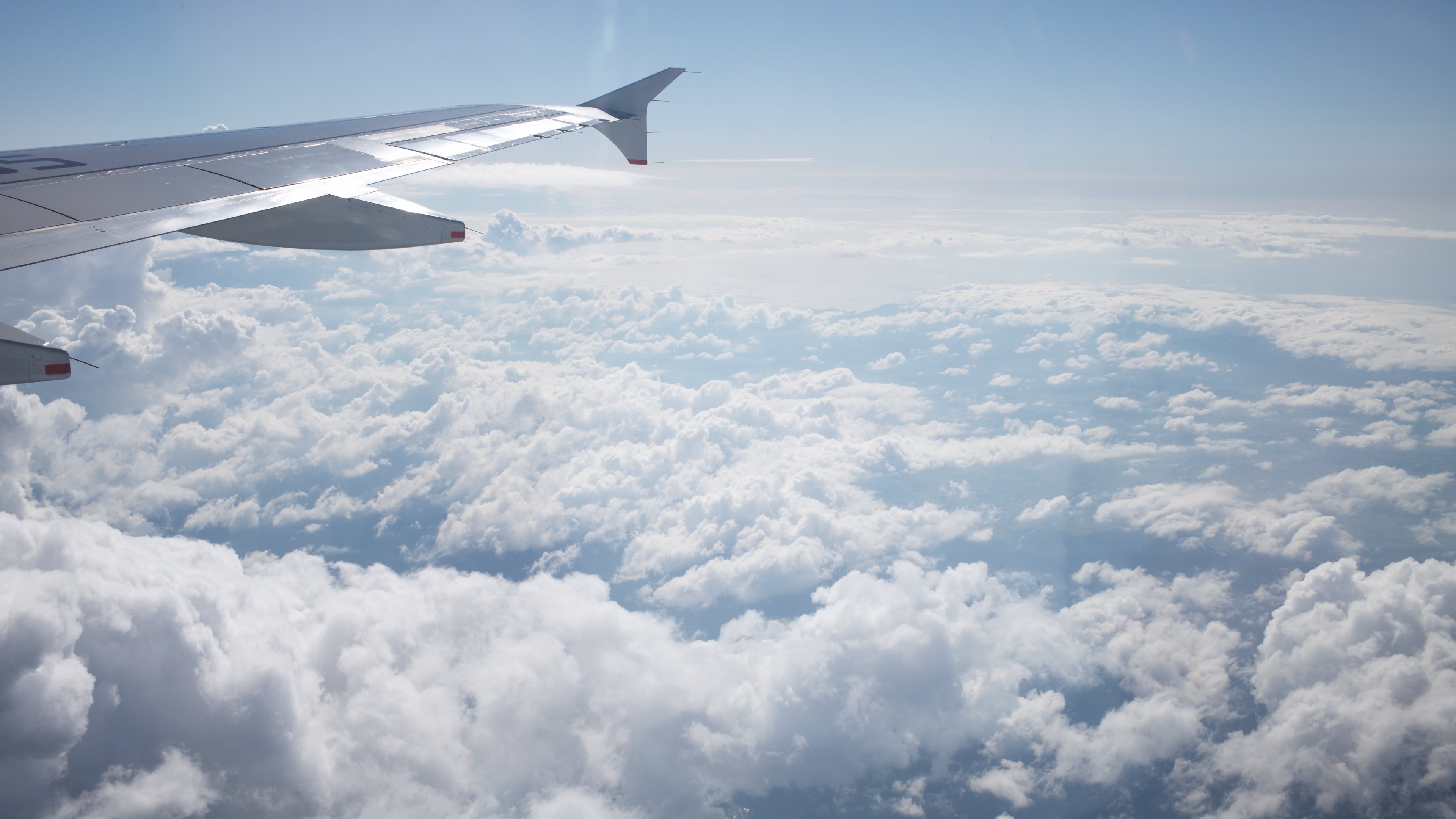 Download Airplane Nature Cloud 4k Ultra HD Wallpaper