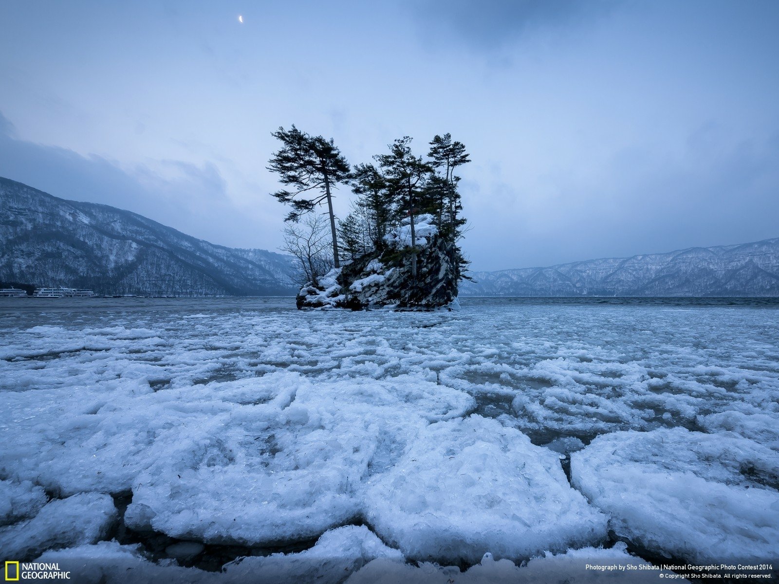 Download Lake Nature Ice Wallpaper