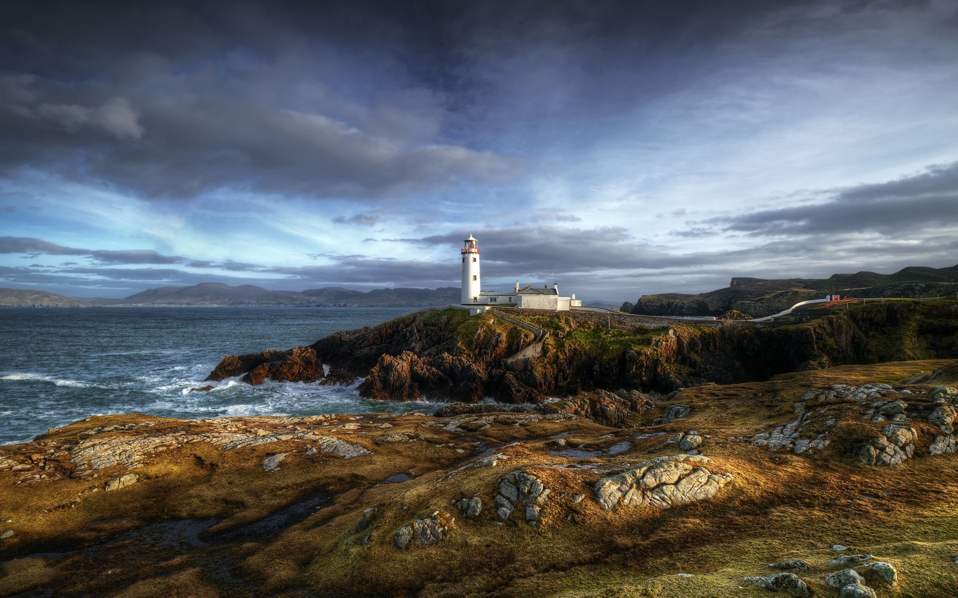 Majestic Lighthouse on Rugged Coastline – HD Man-Made Marvel ...