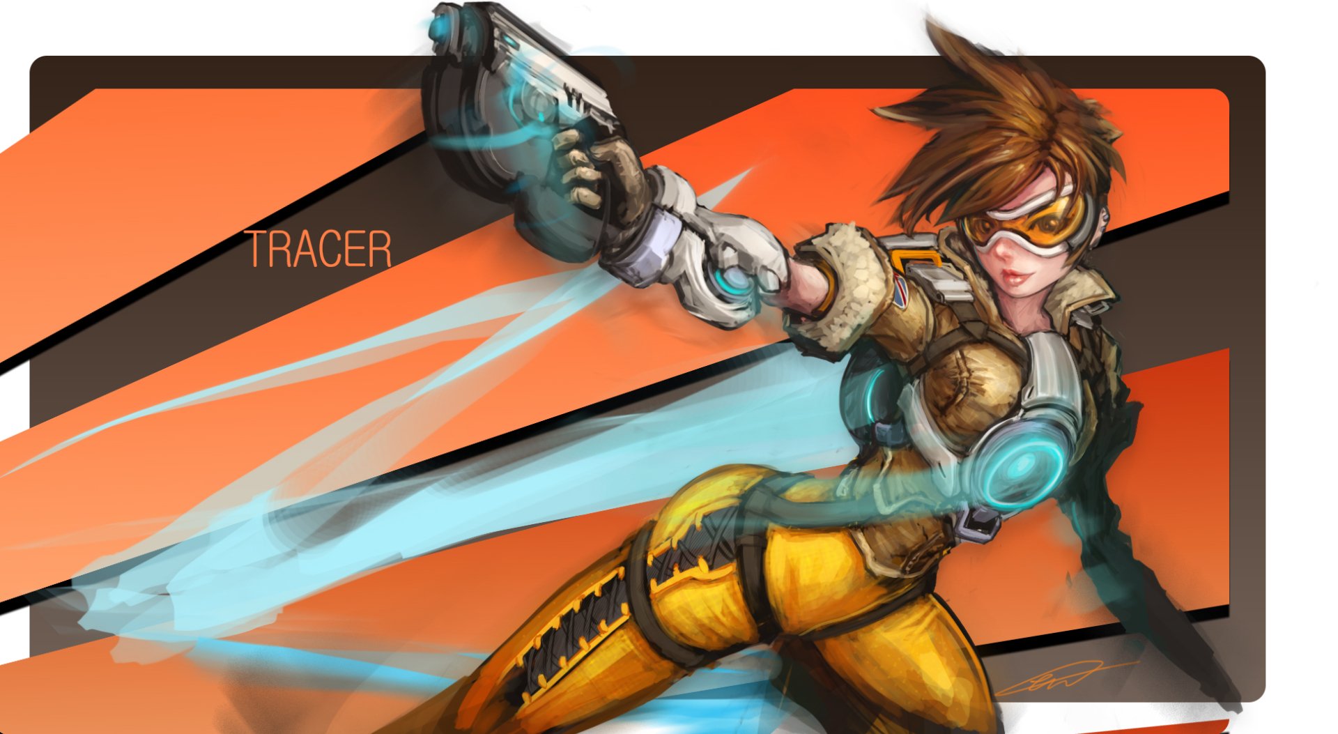 Download Tracer (Overwatch) Video Game Overwatch Wallpaper by Thanaphon ...