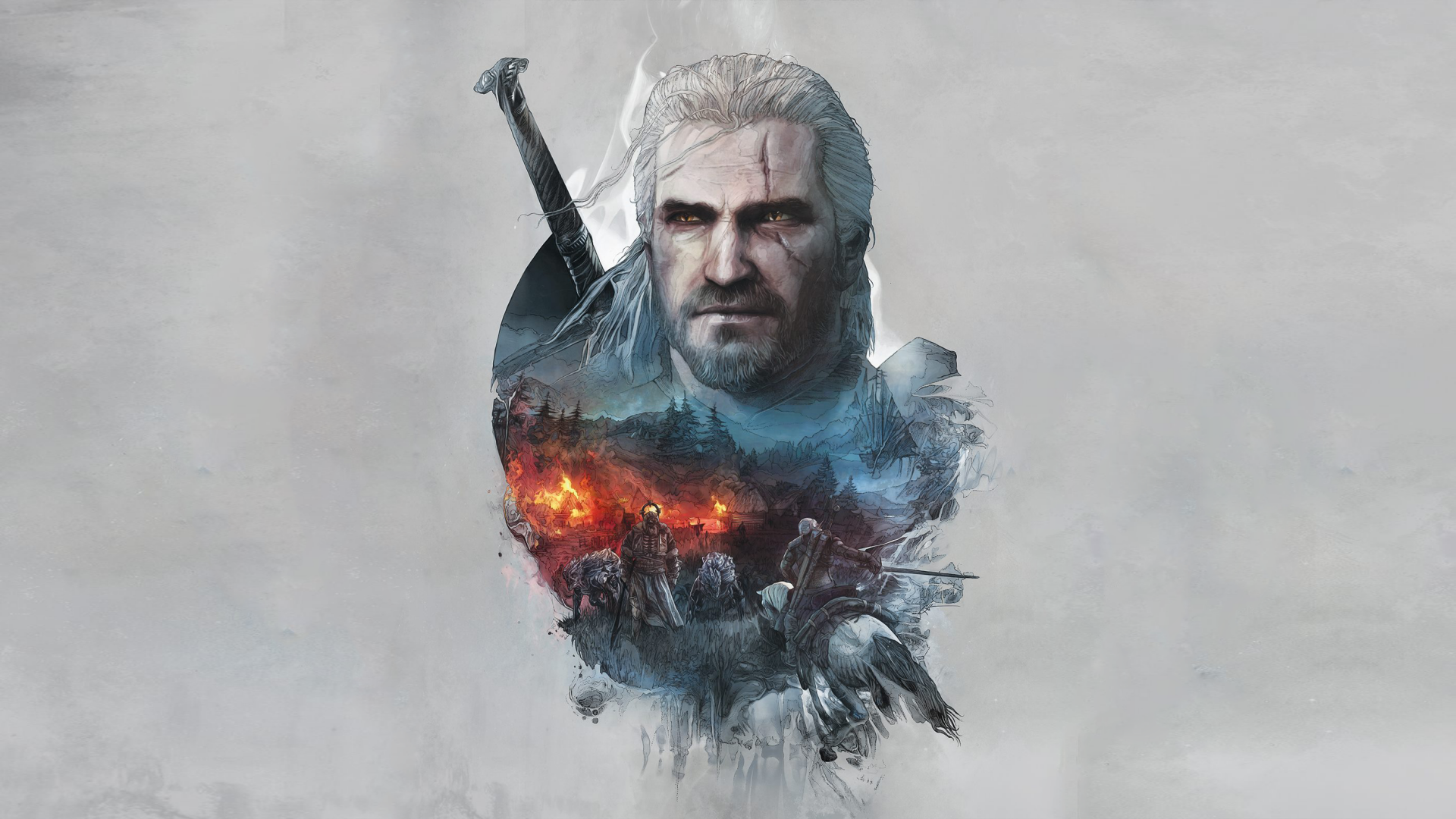 Geralt of Rivia: The Witcher 3 HD Wallpaper