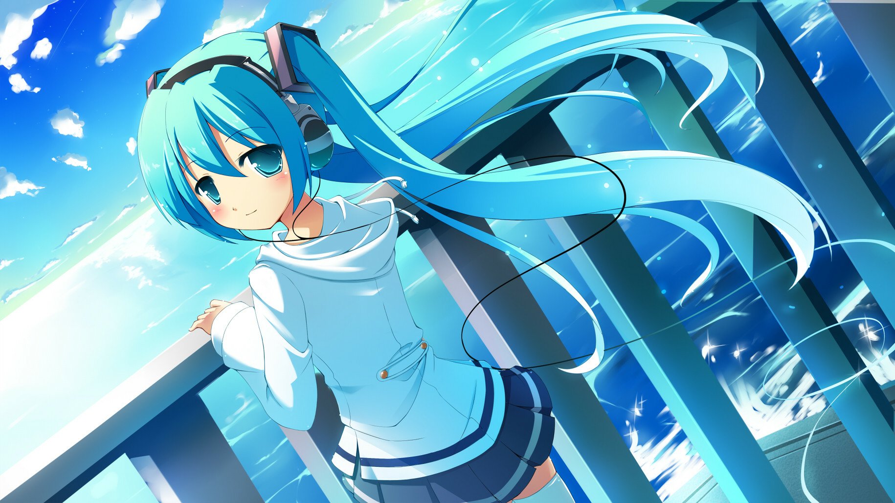 Hatsune Miku HD Wallpaper – Vibrant Anime Vocaloid Scene