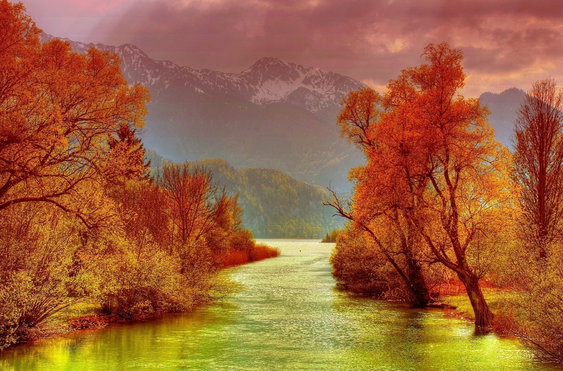 Mountain Mist & Autumn River — HD Nature Wallpaper | 2000x1317 ...