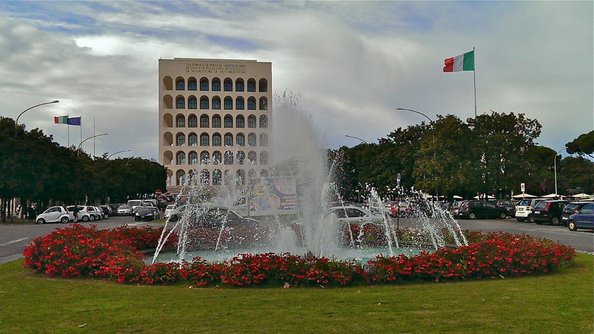 Man Made Square Colosseum HD Wallpaper