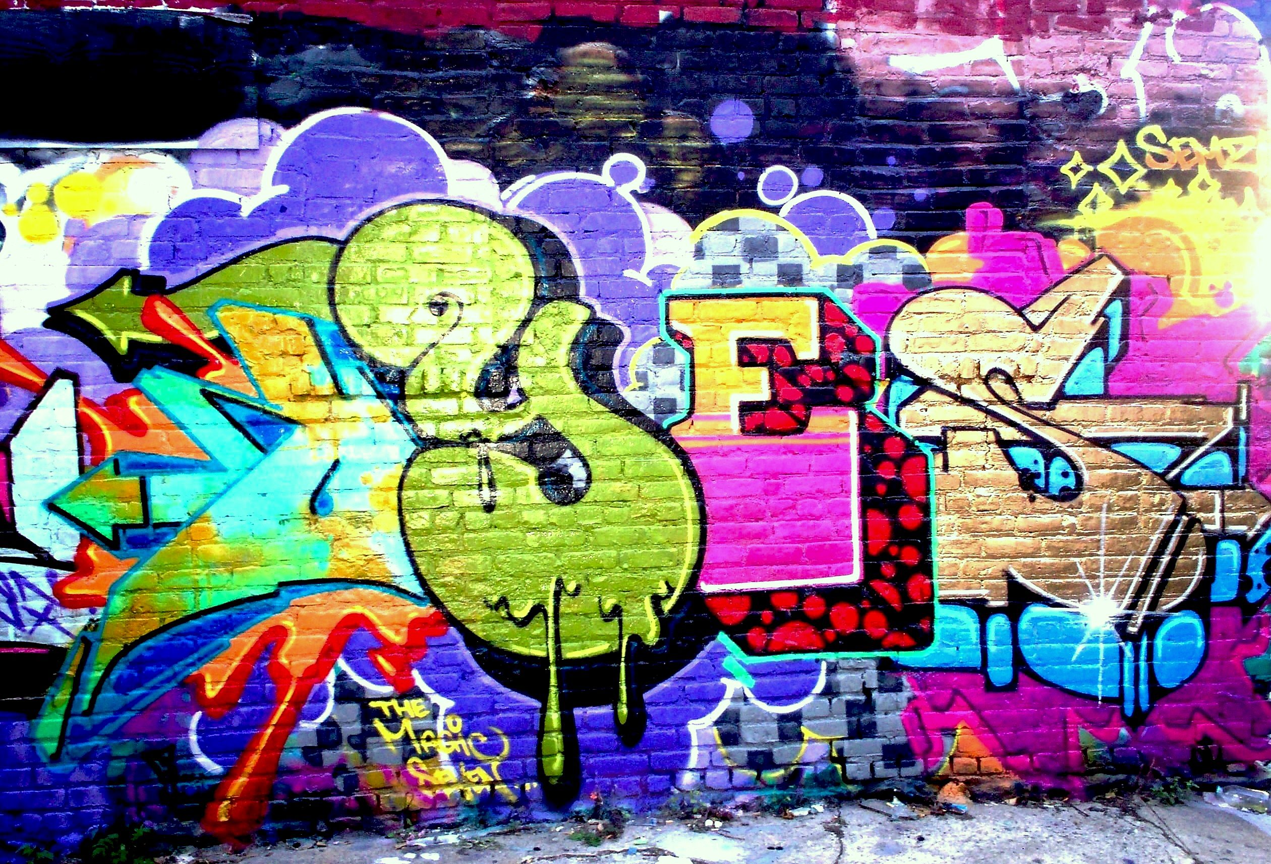 Vibrant Graffiti Art HD Wallpaper By Baldev