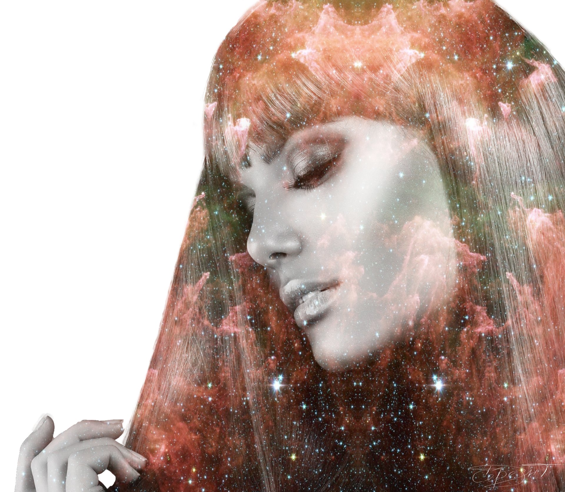 beautiful star girl by vlADi | 3873x3375 | Wallpaper Abyss