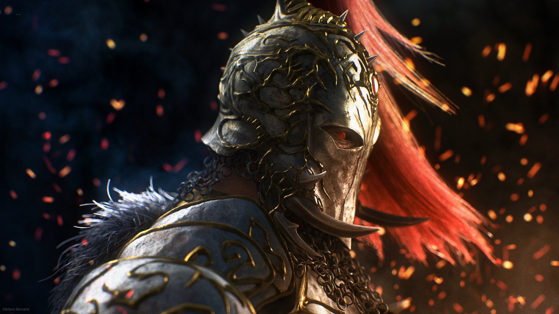 Epic Fantasy Warrior HD Wallpaper by Stefano Bernardi