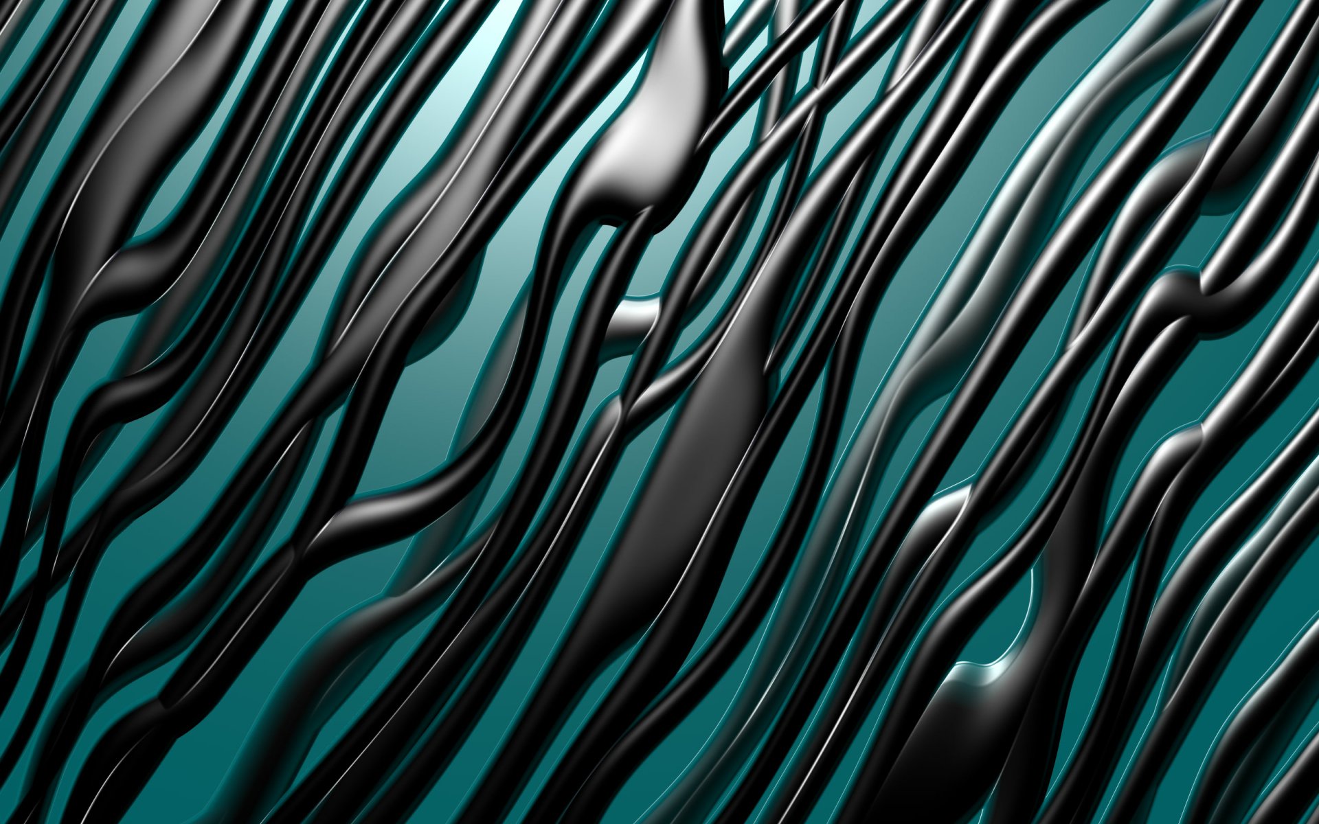 3D Abstract CGI Waves – HD Digital Art Wallpaper