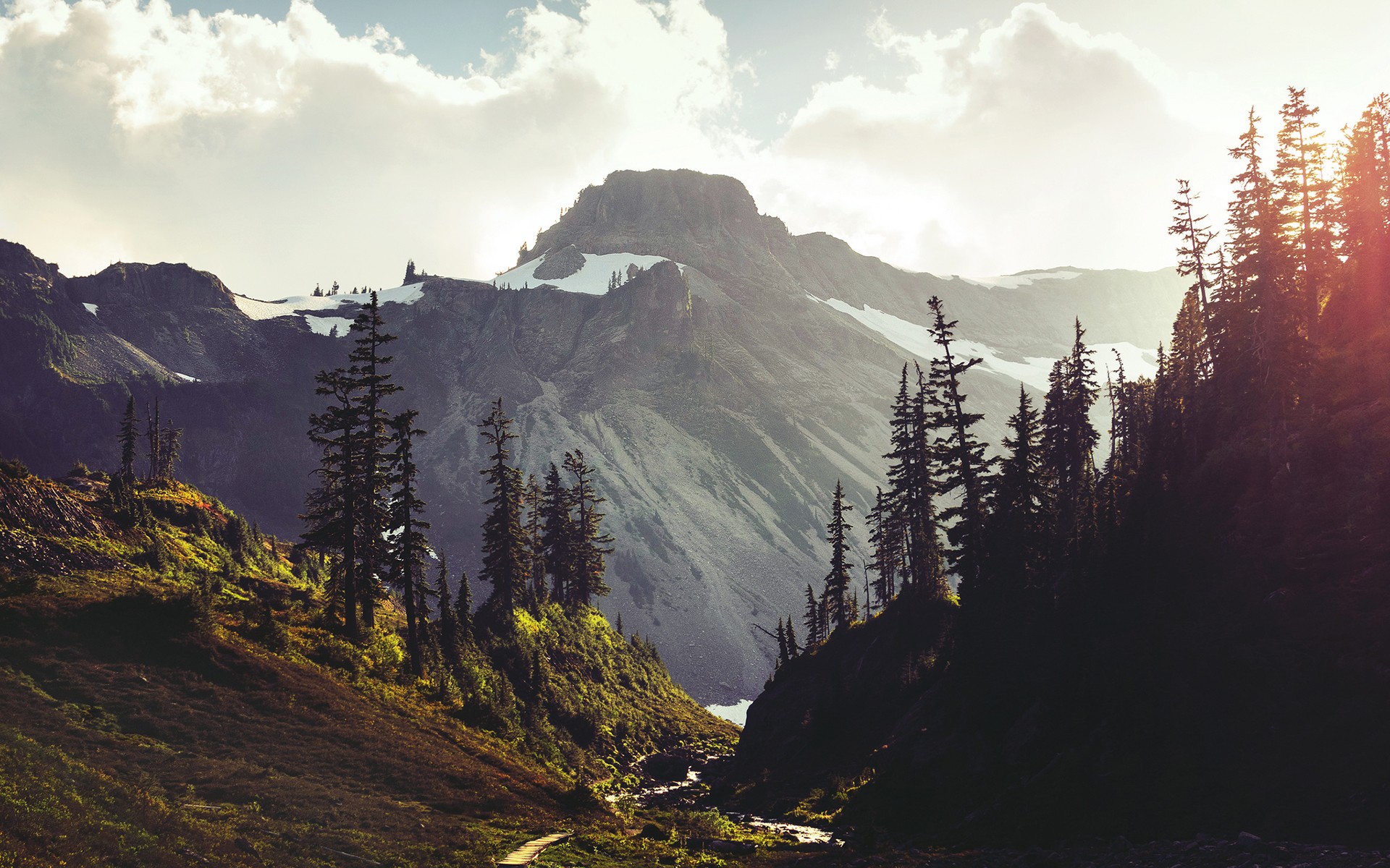 Download Landscape Nature Mountain HD Wallpaper