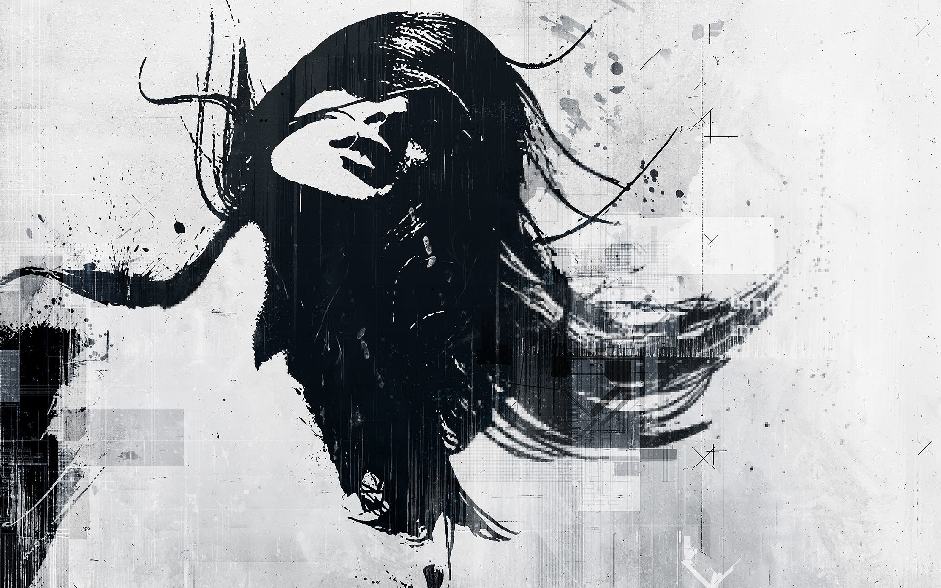 Download Hair Monochrome Black & White Portrait Woman Artistic HD ...