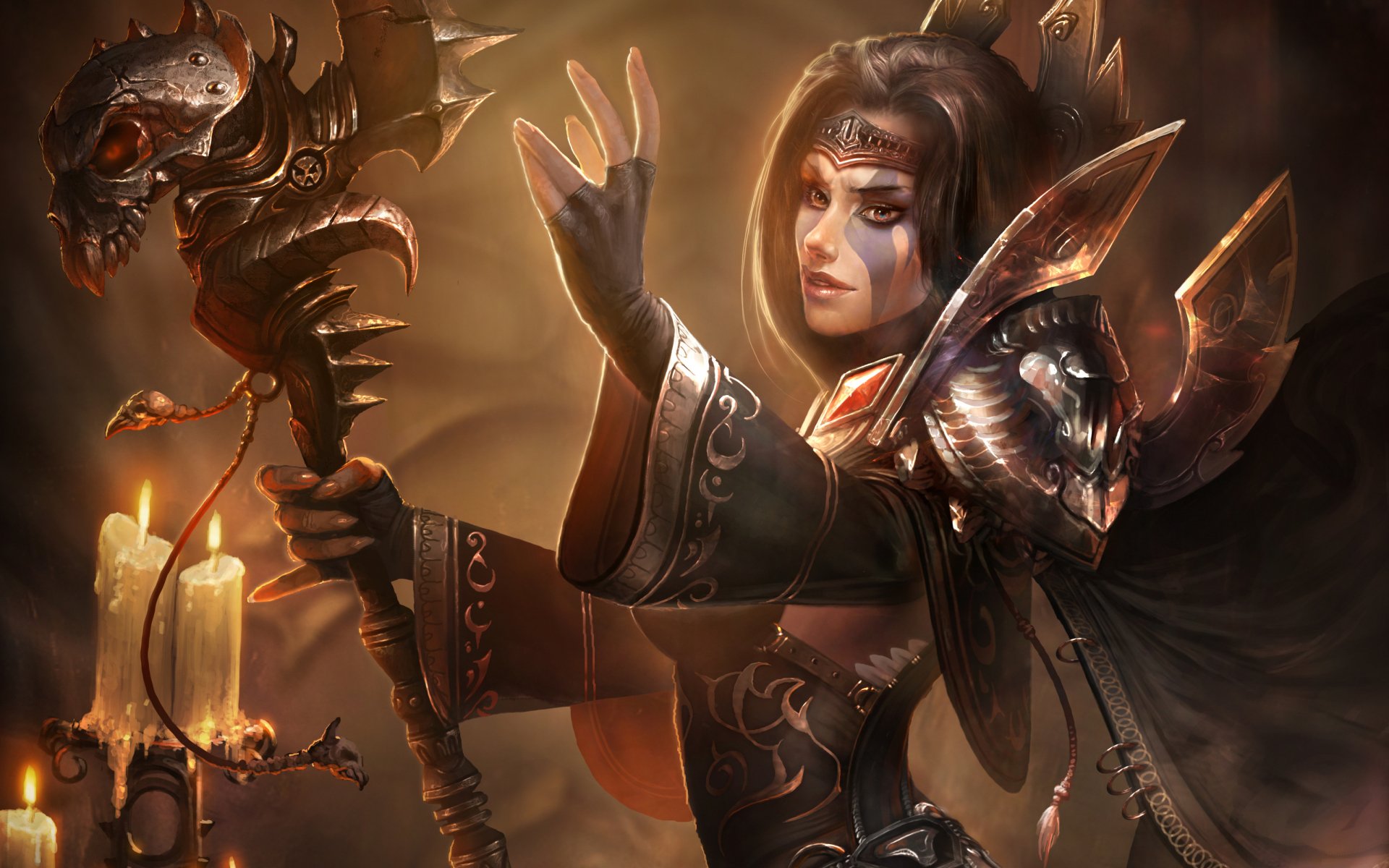 Enchanting Witch: HD Fantasy Wallpaper by Dmitry Prozorov