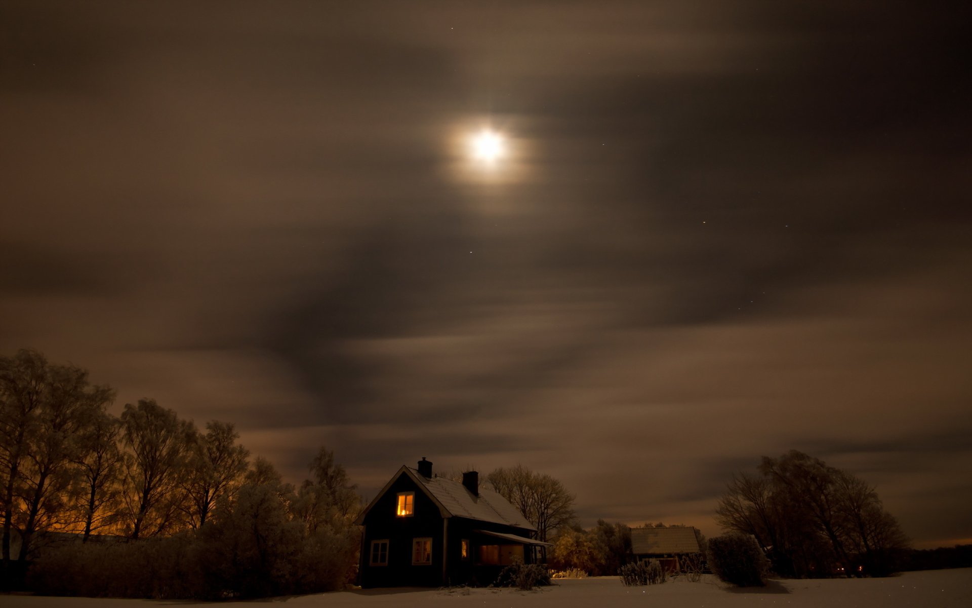 Serene Nightscape: Stunning HD Photography Wallpaper