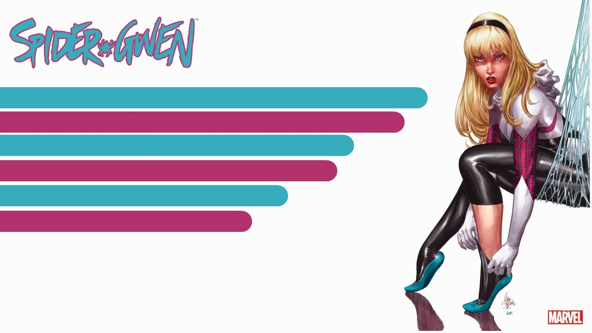 Spider-Gwen HD Comic Wallpaper – Dynamic Marvel Heroine Spotlight