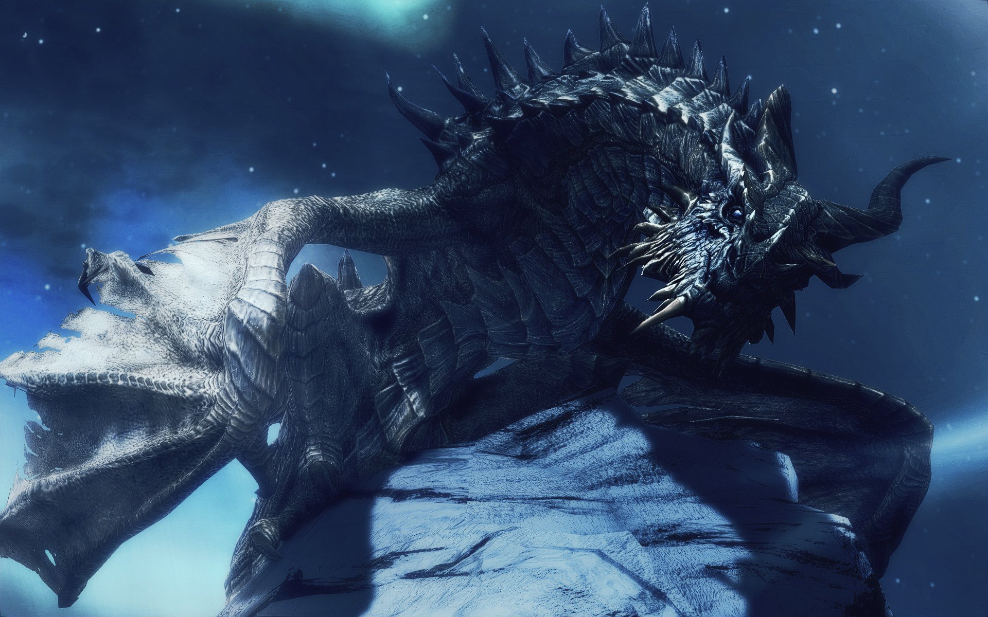 Epic Dragon HD Wallpaper from The Elder Scrolls V: Skyrim