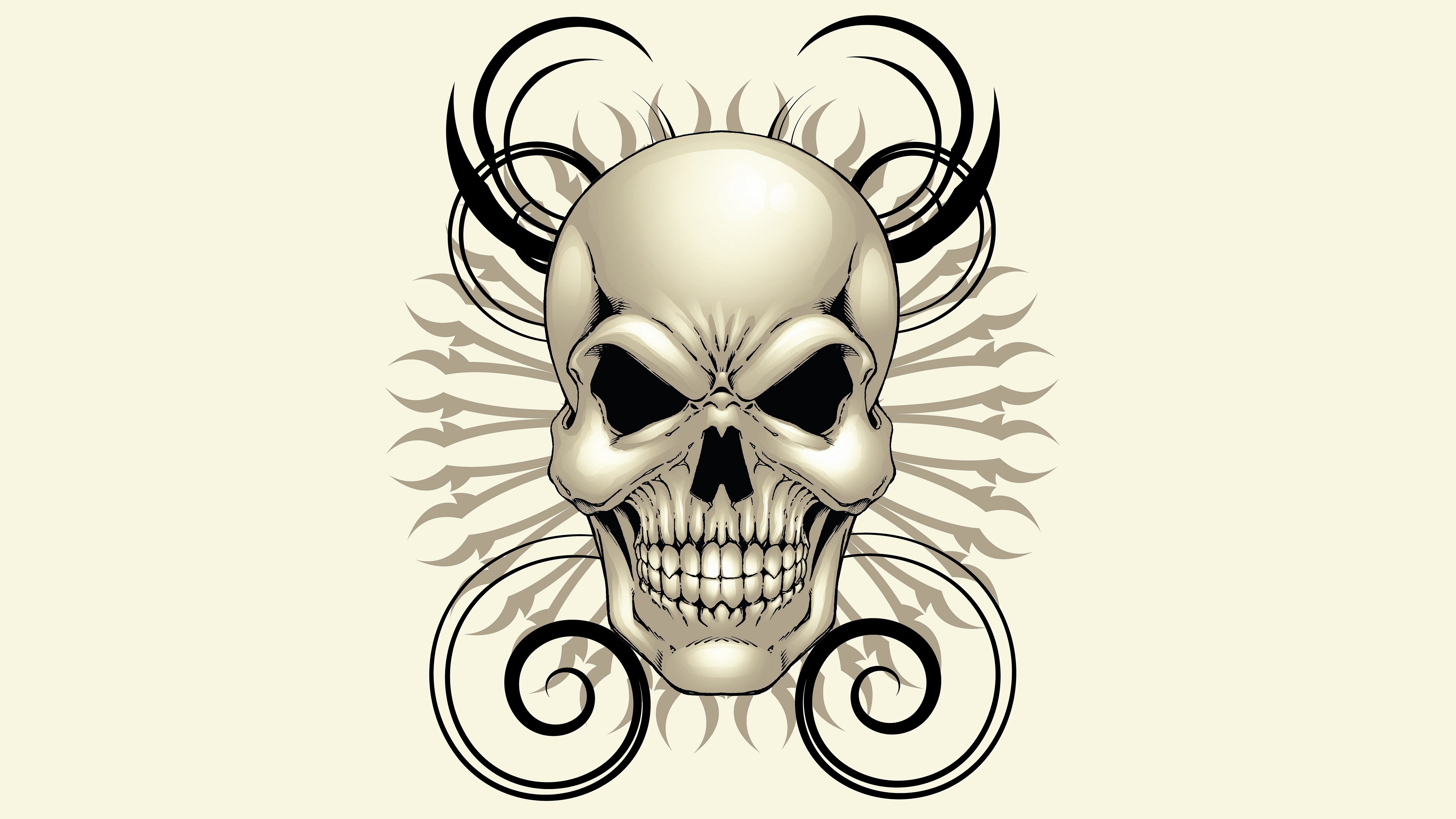 Download Dark Skull 4k Ultra HD Wallpaper