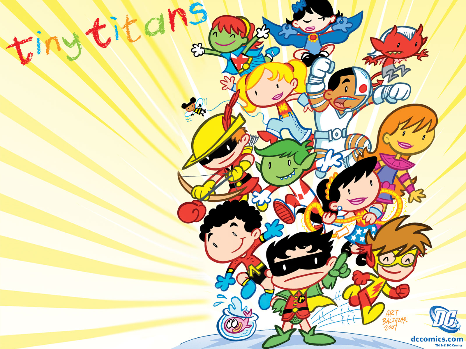 Download Comic Tiny Titans Wallpaper