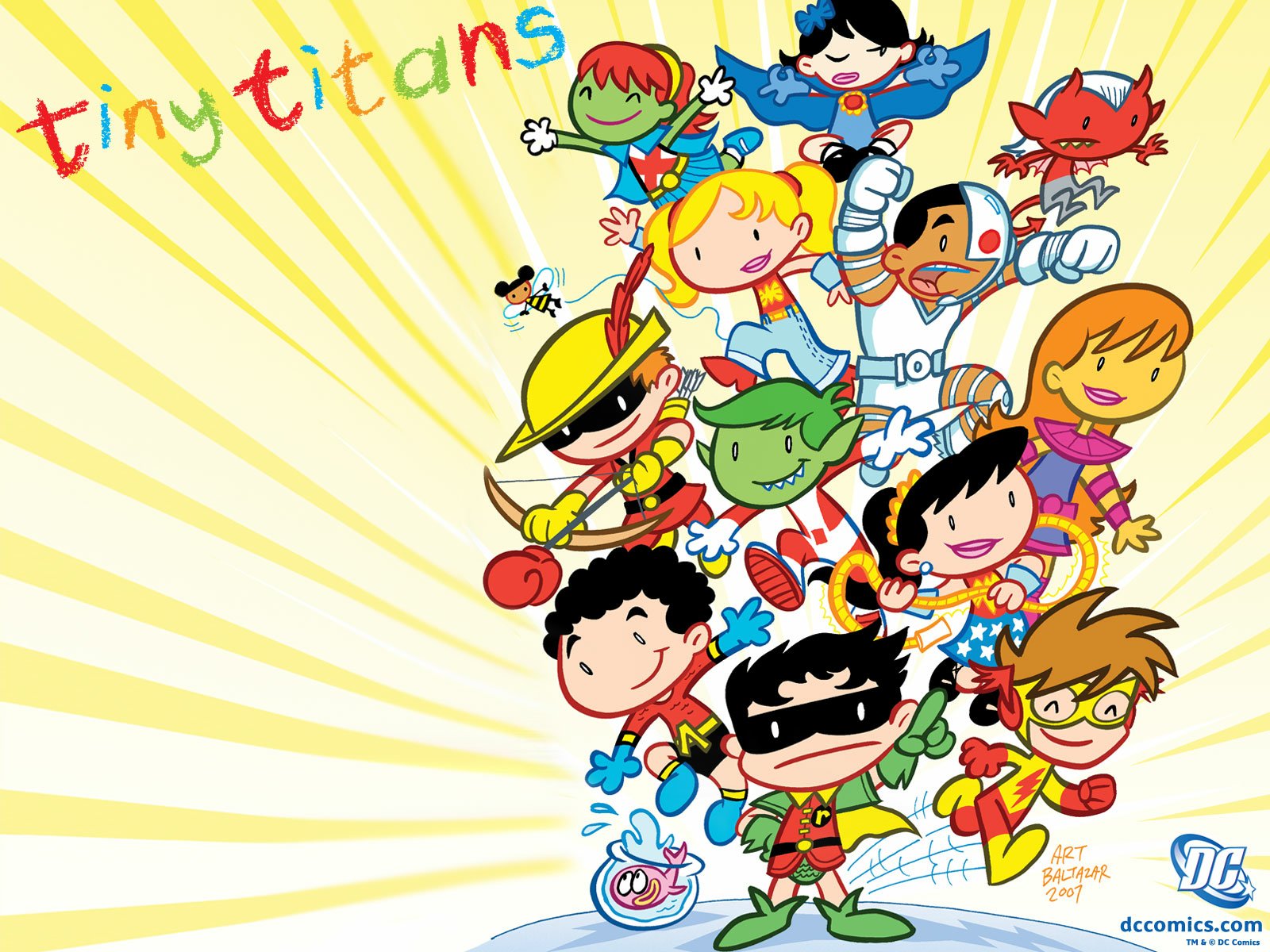 Download Comic Tiny Titans Wallpaper