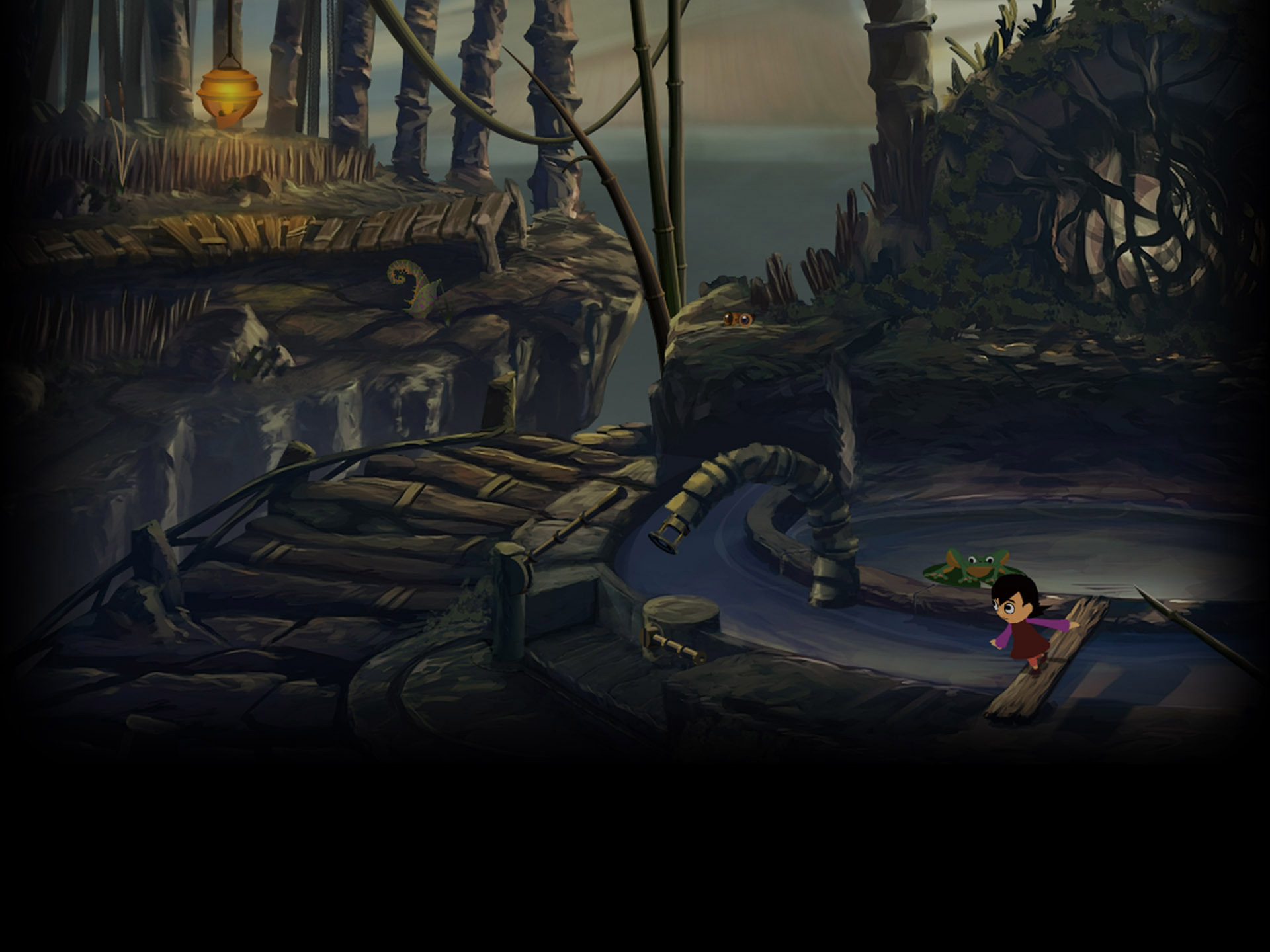 Video Game Lilly Looking Through HD Wallpaper