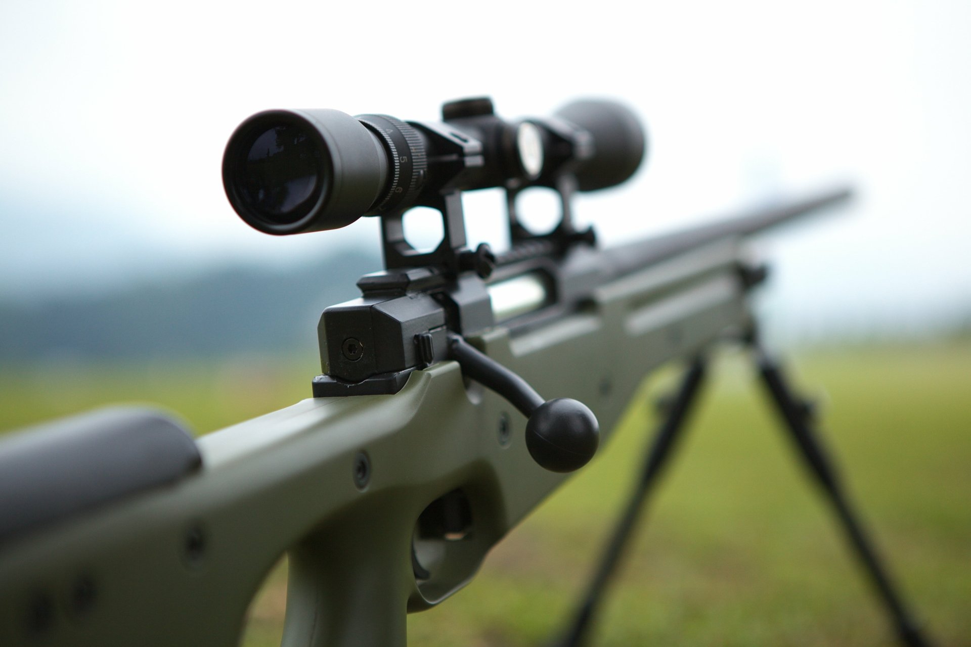4K Ultra HD Precision: Man-Made Rifle in Focus