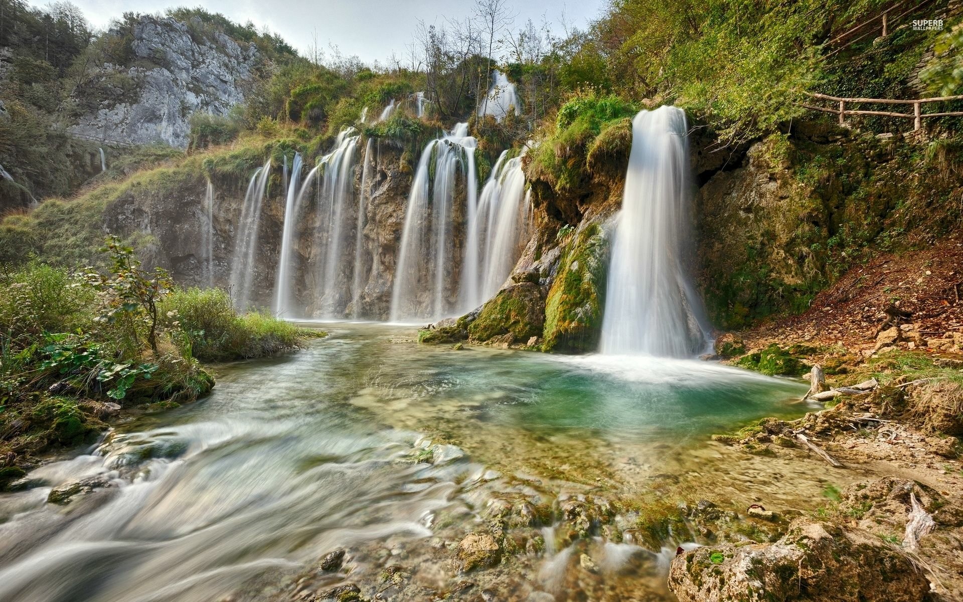 Download Nature Waterfall HD Wallpaper | 1920x1200 | Wallpaper Abyss