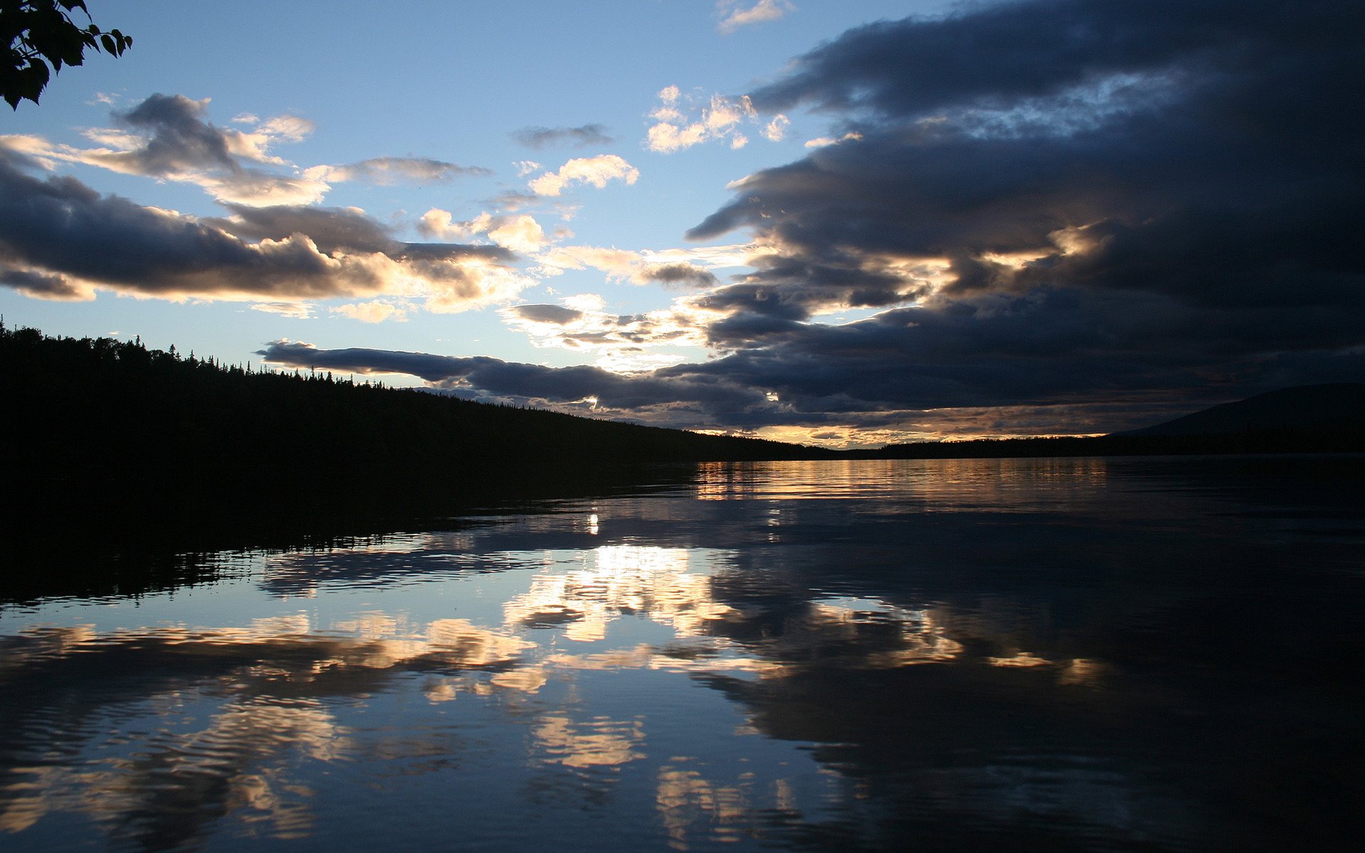 Twilight River Mirror — Nature Reflection HD | 1920x1200 | Wallpaper Abyss
