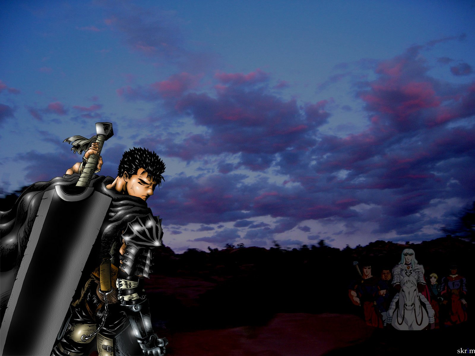 Berserk HD Wallpaper: Guts & Griffith Stand United in Epic Anime Showdown