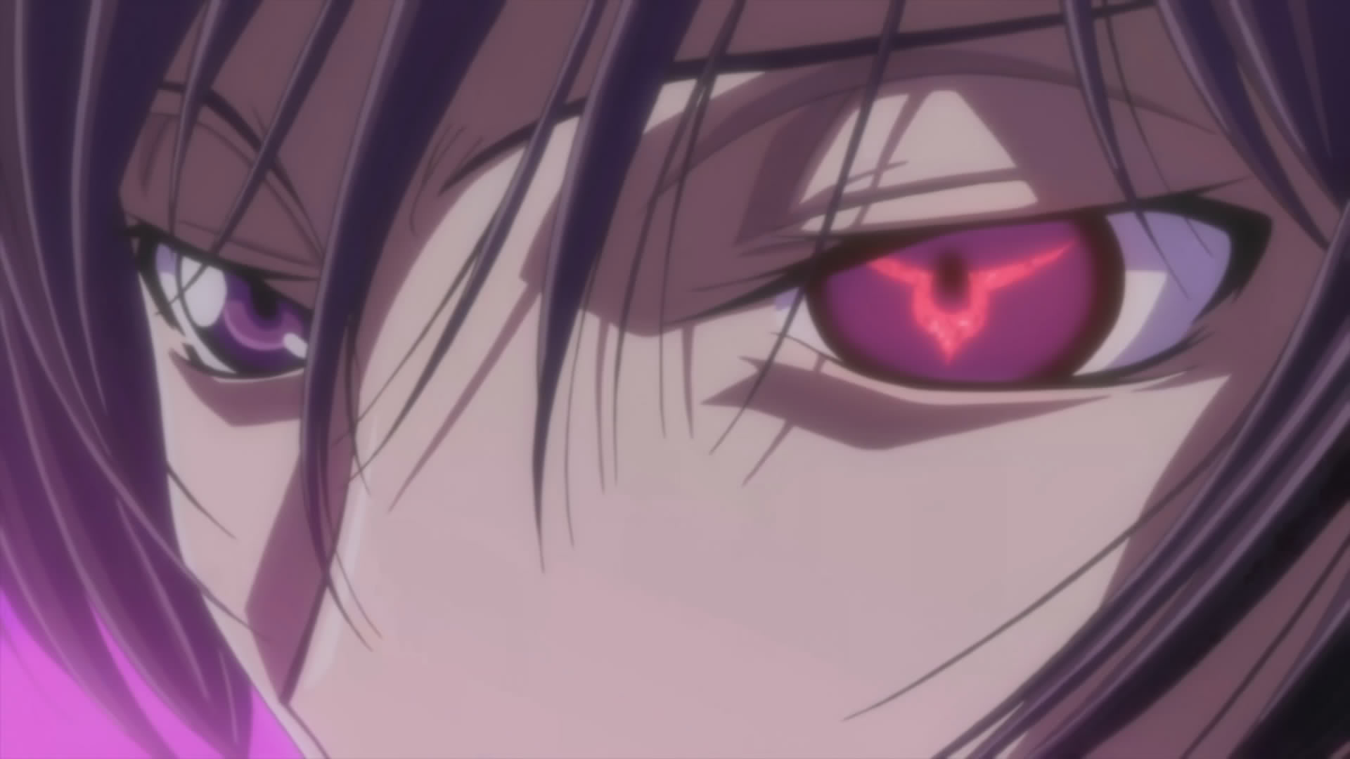 Code Geass HD Wallpaper: Lelouch Lamperouge's Intense Gaze