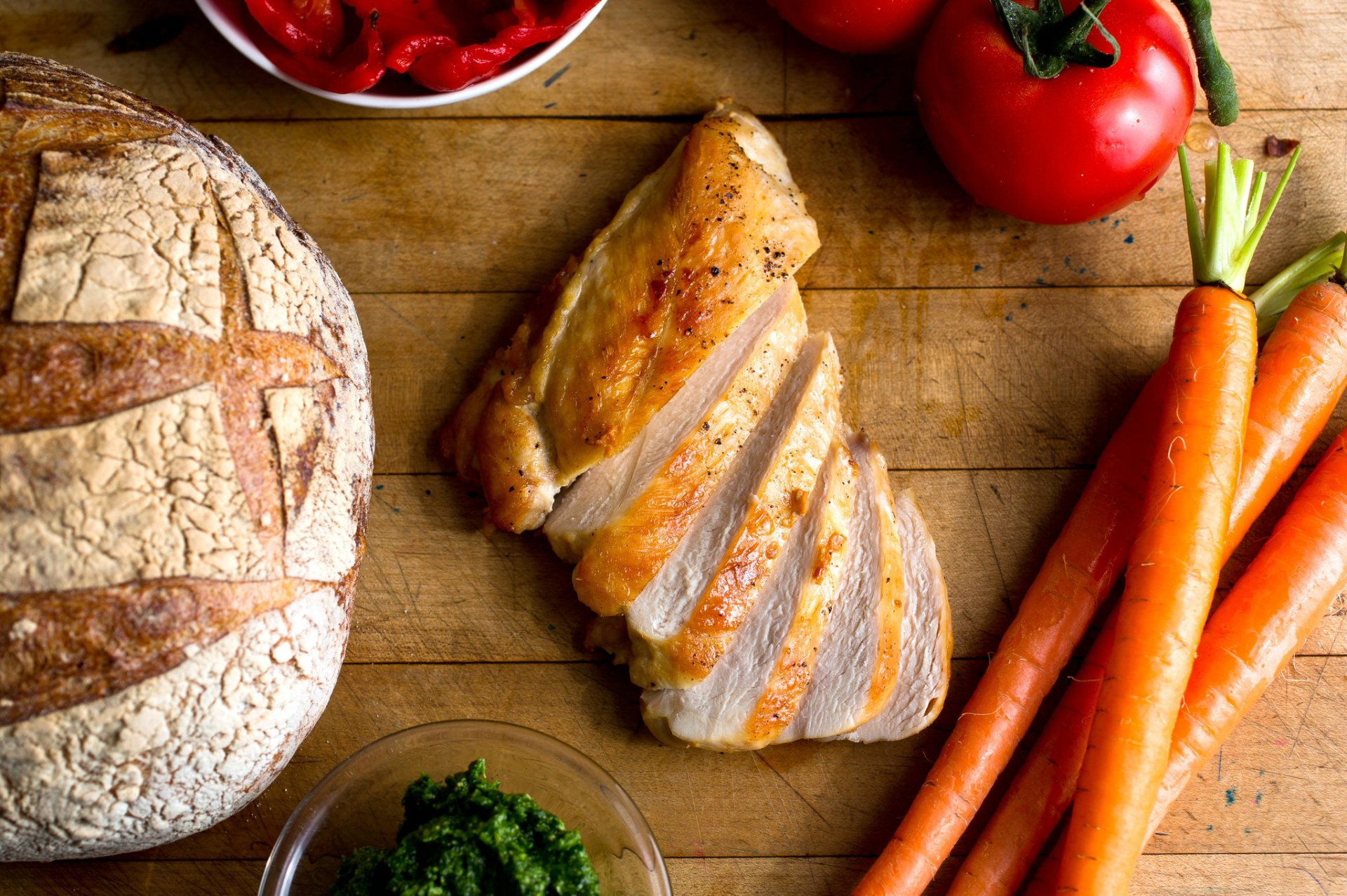 Delicious Chicken Feast - HD Wallpaper